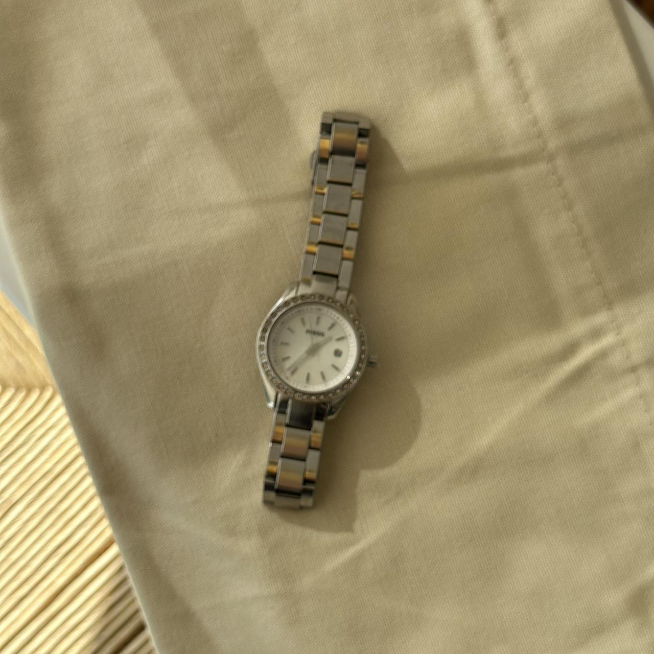 Fossil silver watch small - Depop