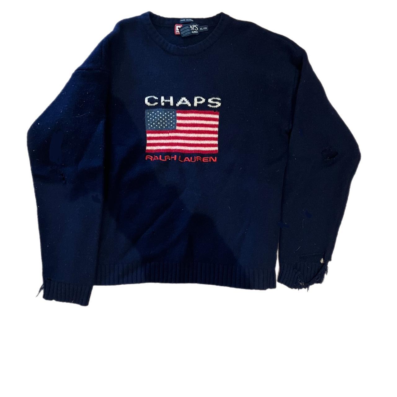 CHAPS RALPH LAUREN KNITTED JUMPER Size small... - Depop