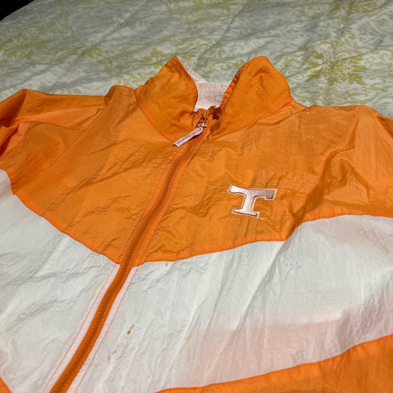 Tennessee college windbreaker - small stain on white... - Depop