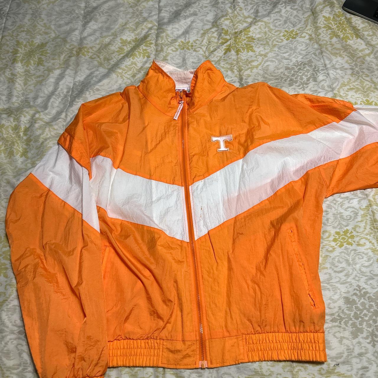 Tennessee college windbreaker - small stain on white... - Depop