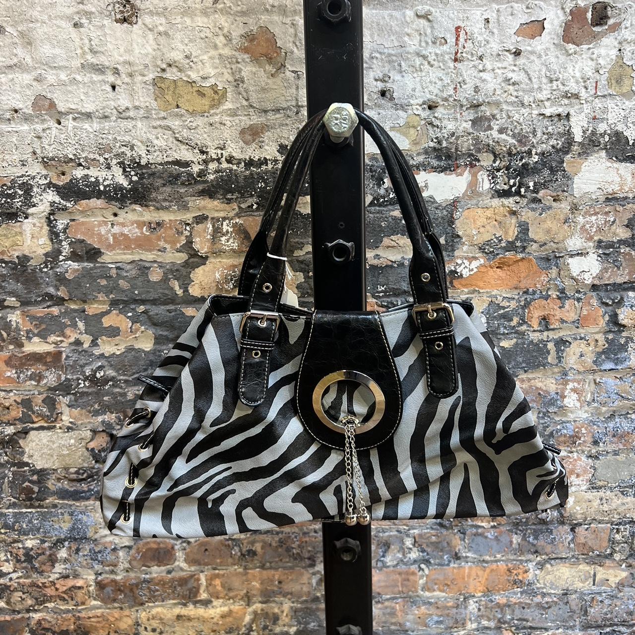 Y2K zebra print bag - Depop