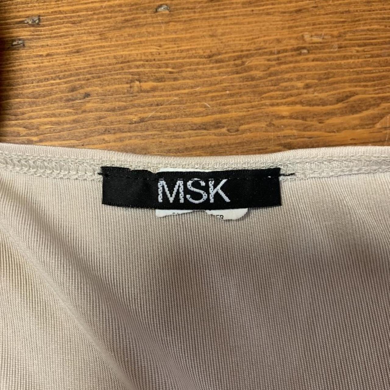 Vintage MSK Shimmer Tank Cream sleeveless top.... - Depop