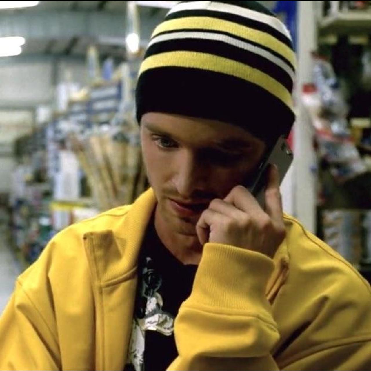 ISO‼️ ⚠️DO NOT BUY⚠️ Jesse pinkman beanie with yellow... - Depop