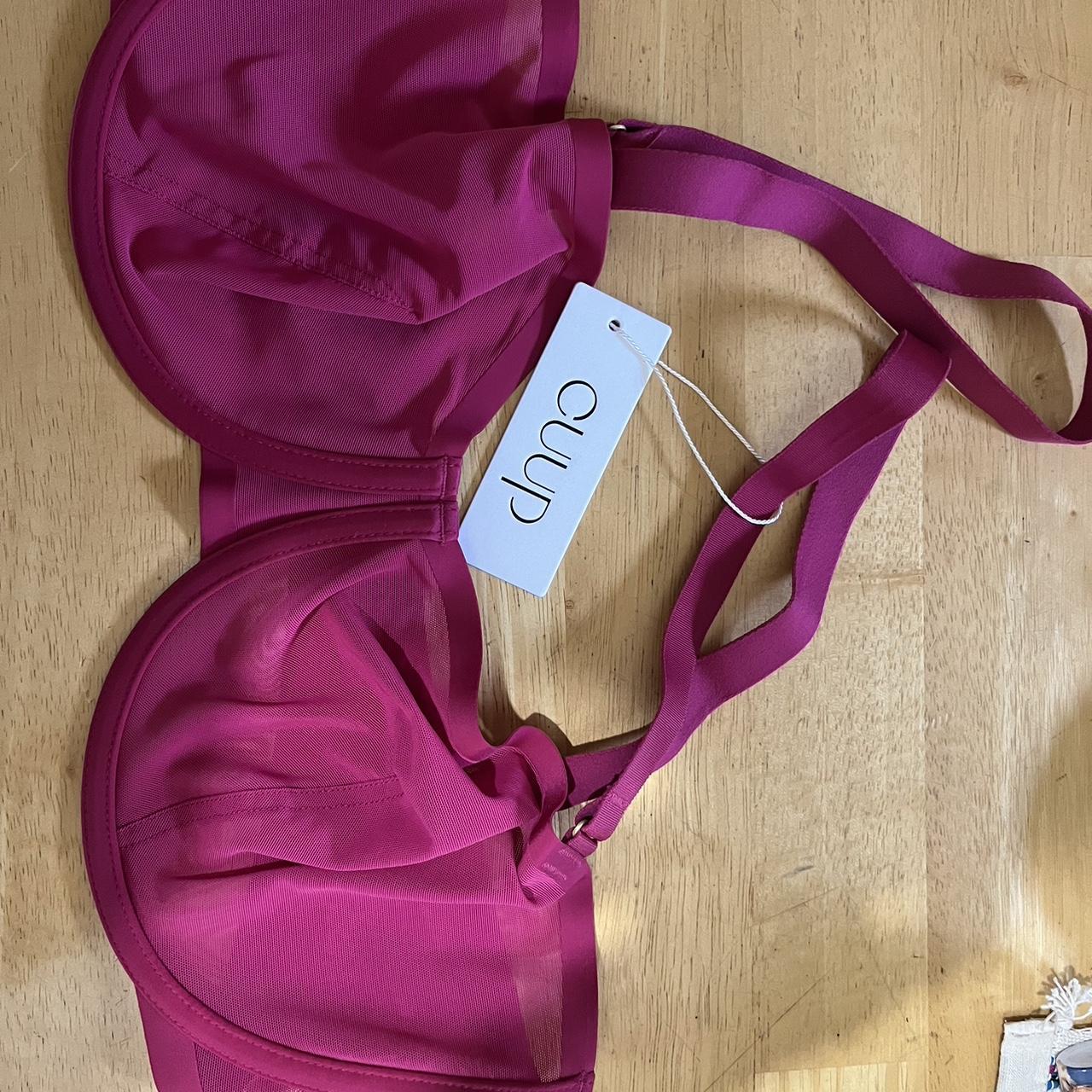 Mulberry Women's Burgundy Bra | Depop