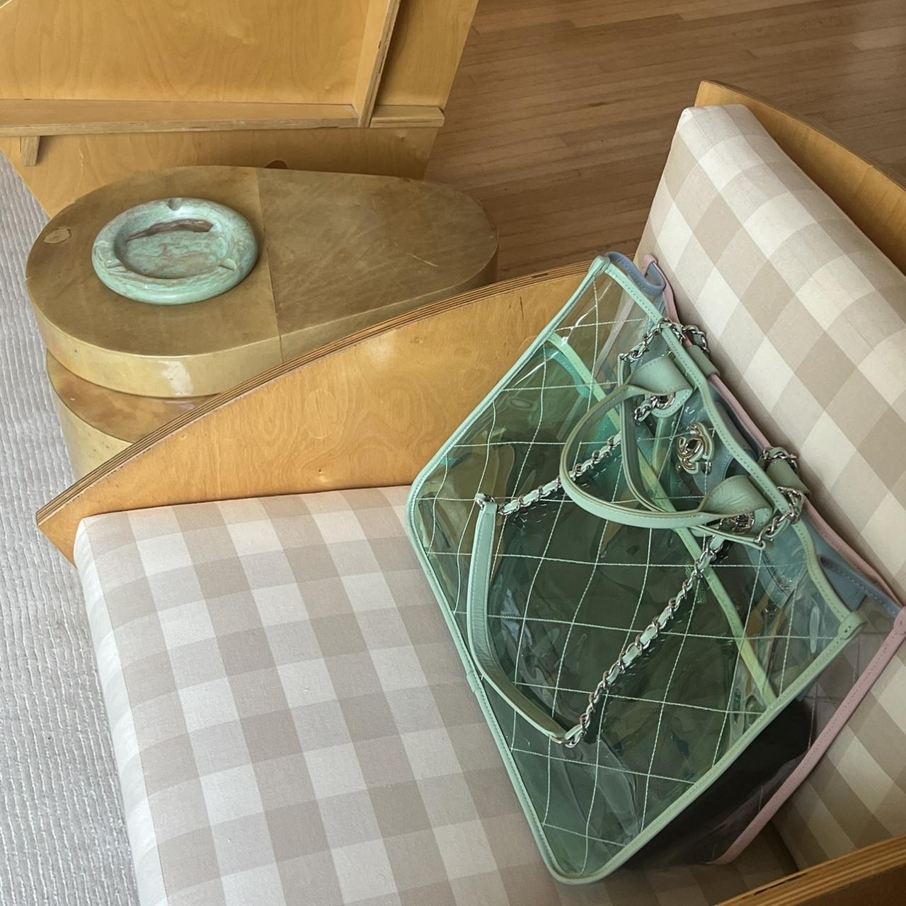 chanel clear tote bag Bought in vintage store ... - Depop