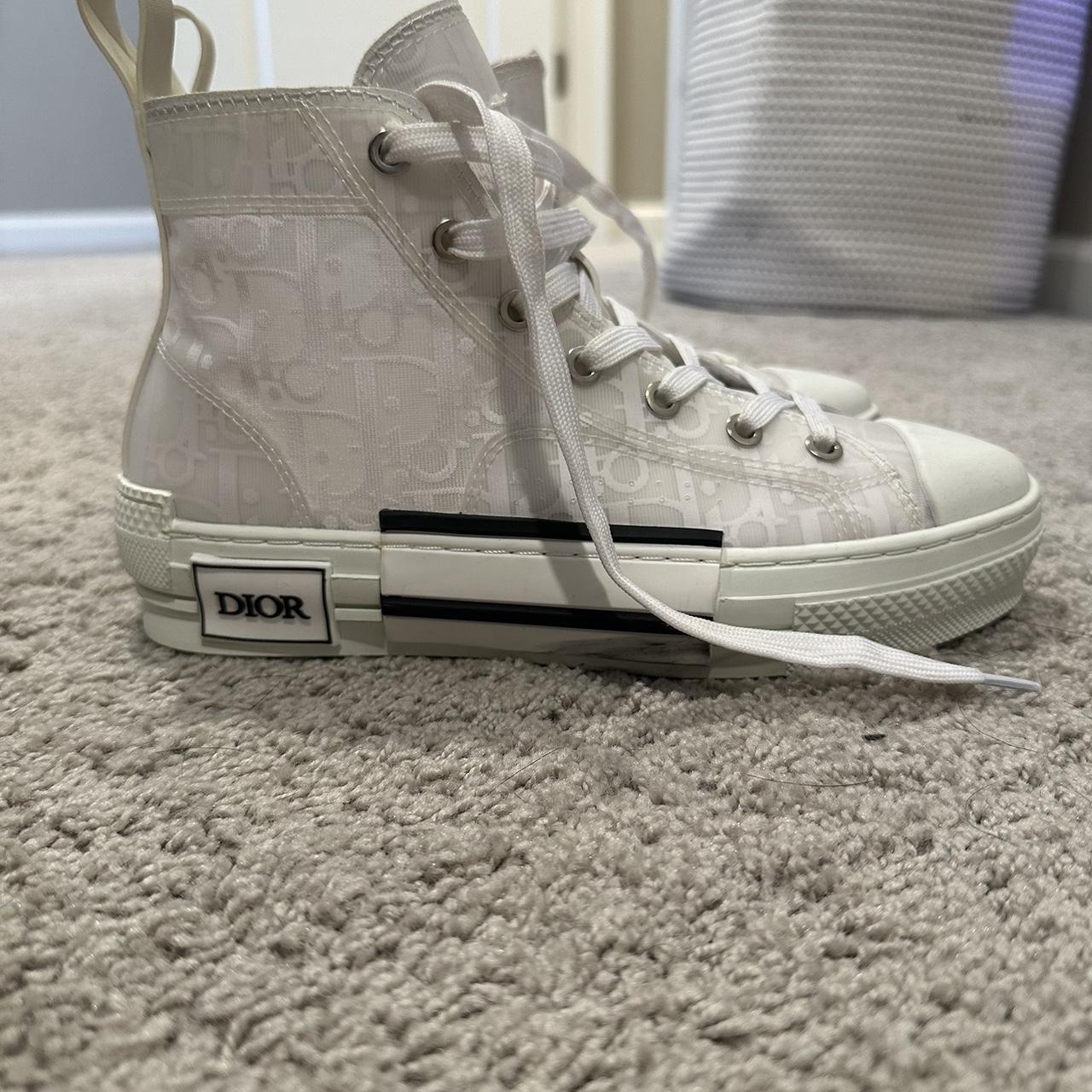 Dior converse Worn a handful of times. Got as a... - Depop