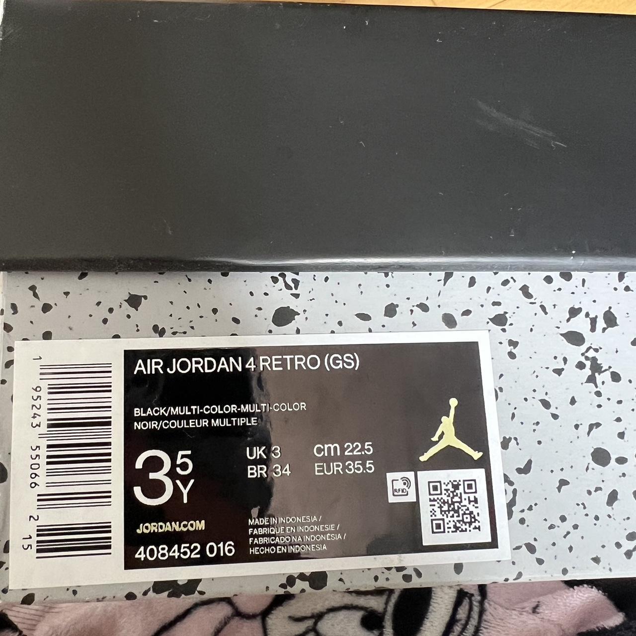 jordan 4 red thunders in very good condition happy... - Depop