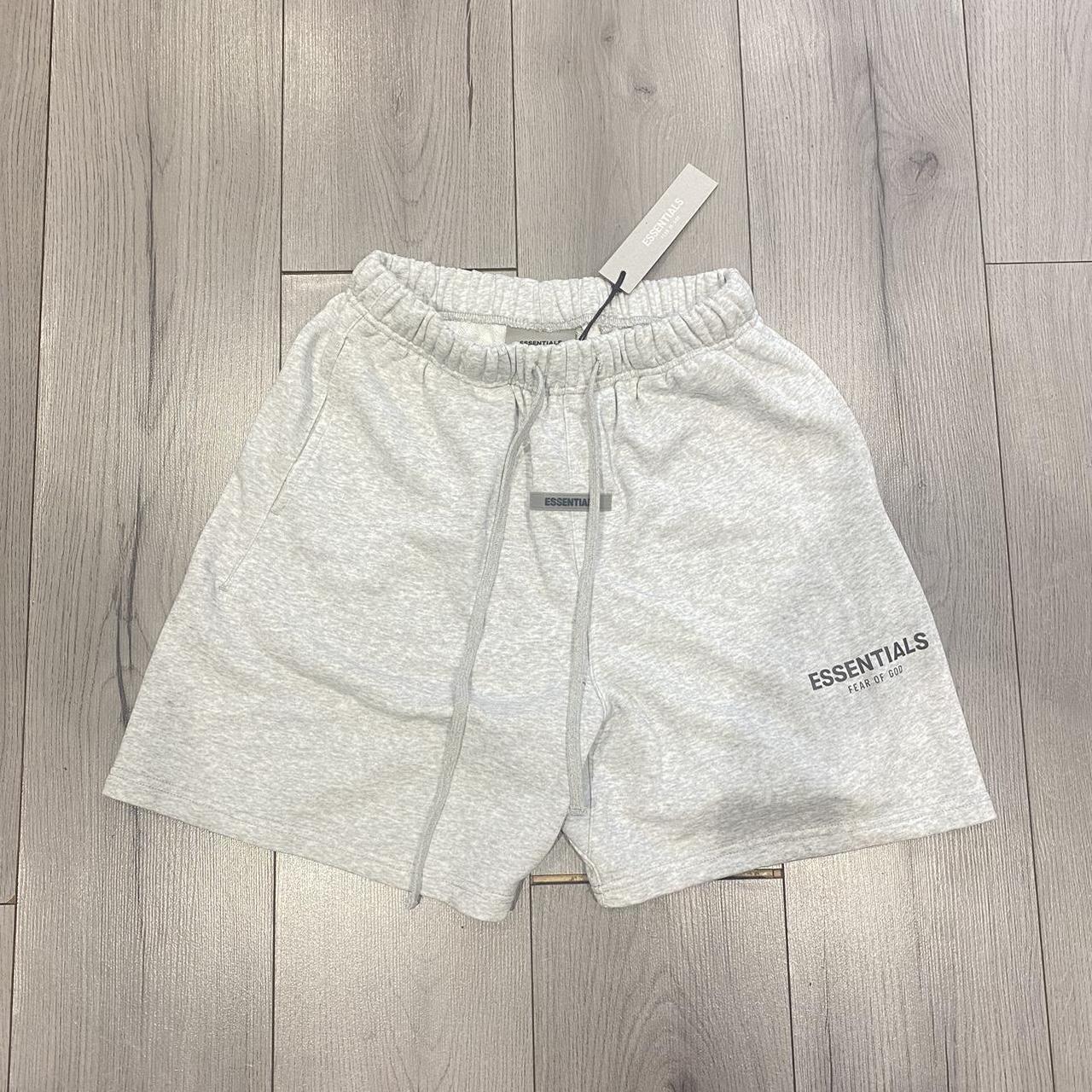 Grey Essentials Fear Of God Shorts Size Medium... - Depop