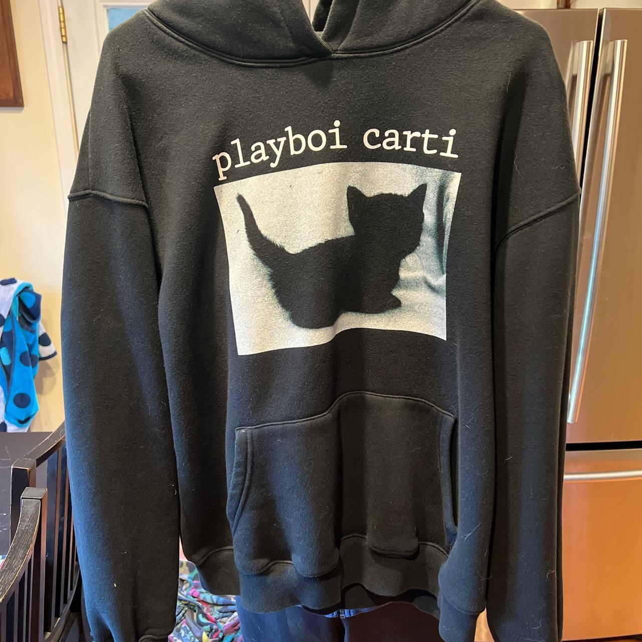 -Playboi Carti Cat Hoodie -Worn a handful of... - Depop