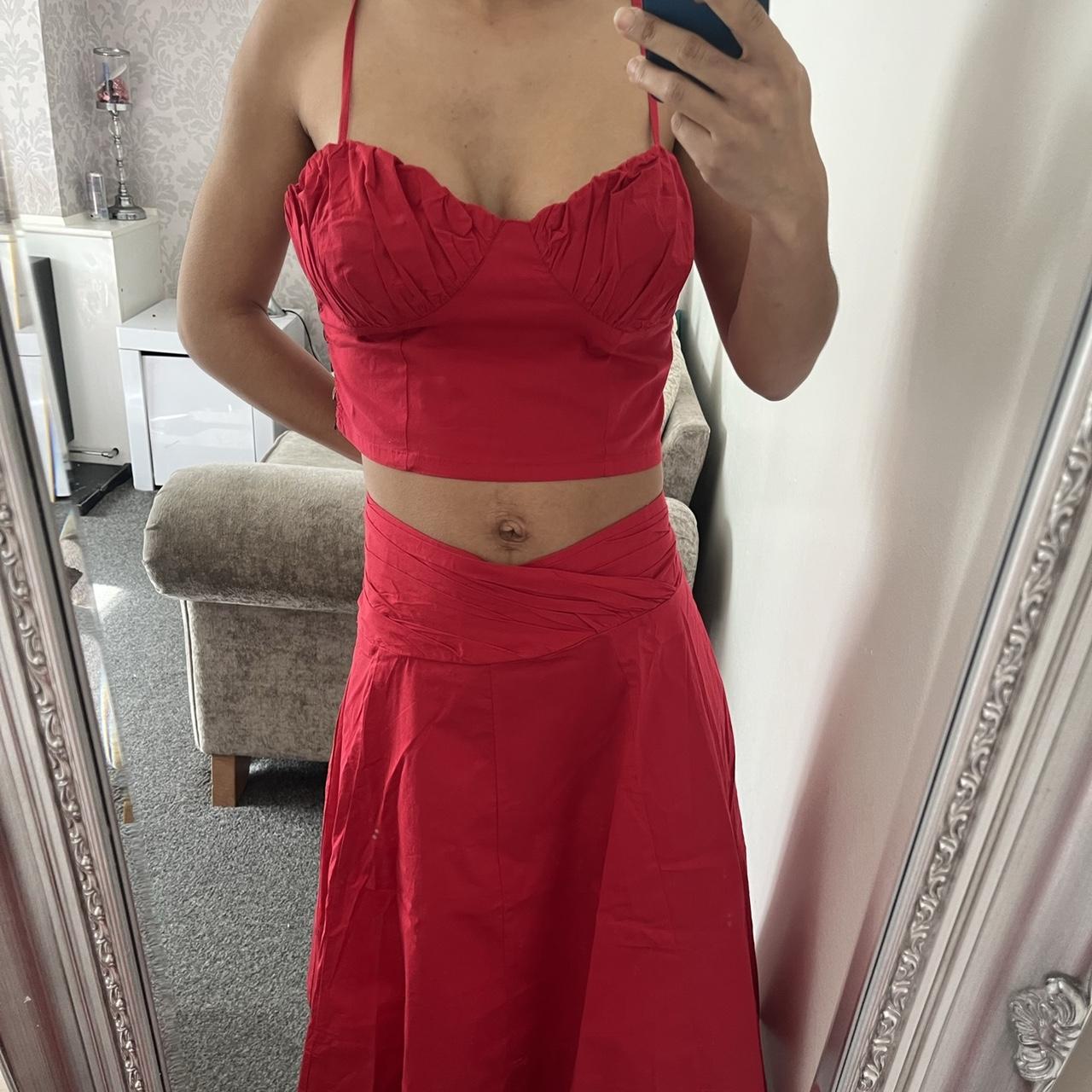 Brand new free people red so posh Co ord set Size... - Depop