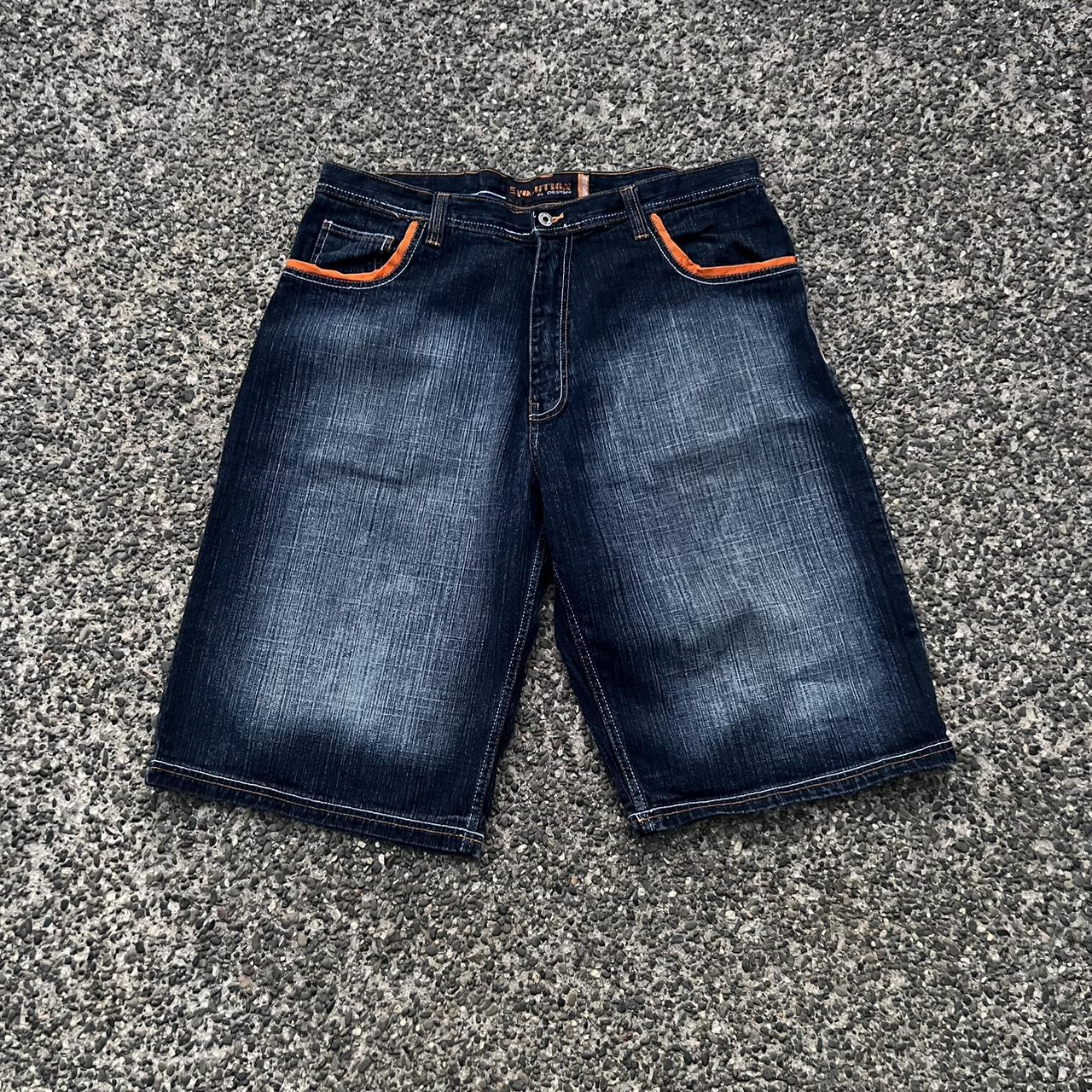 Y2K Evolution Graphic Jorts Size 40 Jnco like... - Depop