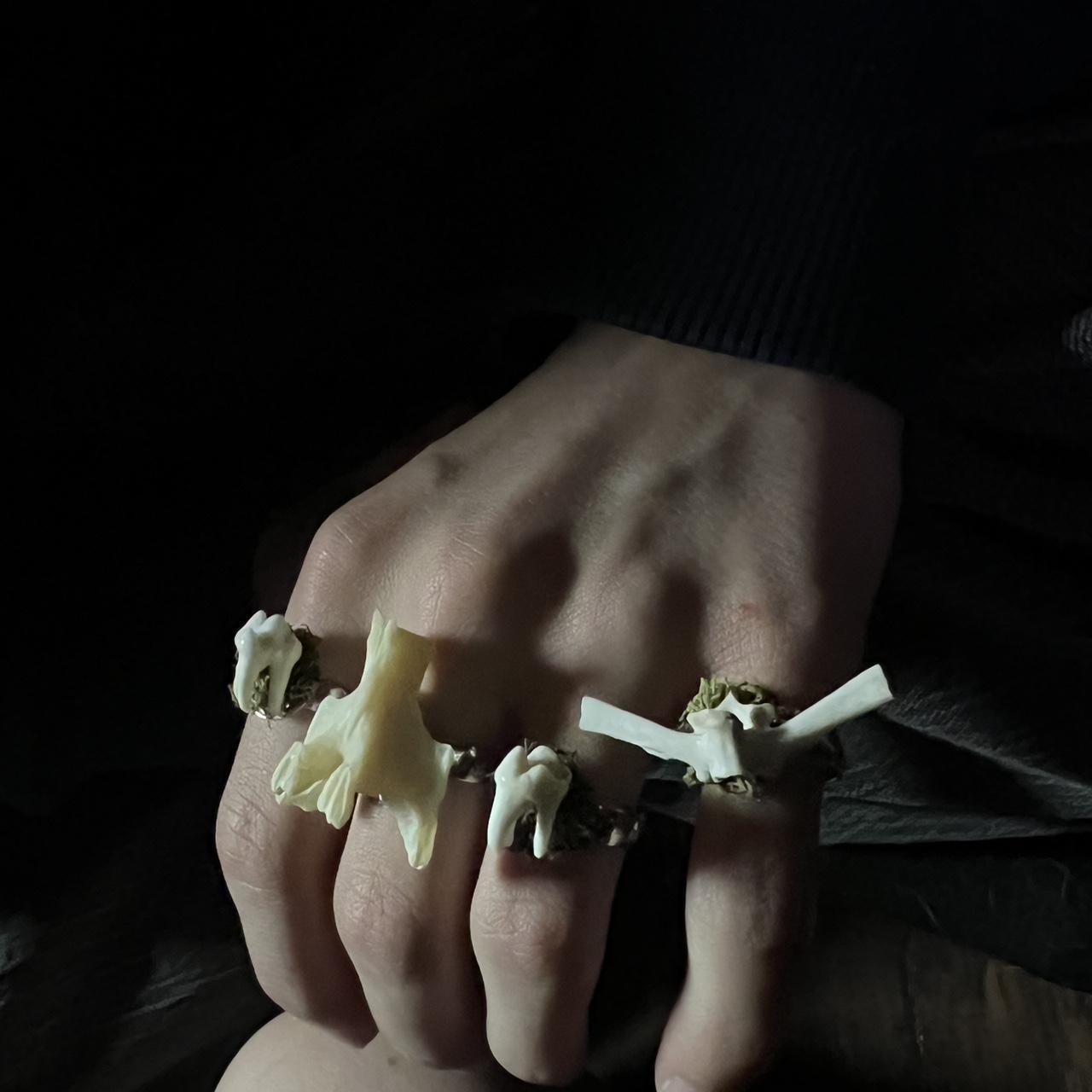 bone rings 🦴🕷️ please dm before purchasing 🫶🏻 - Depop