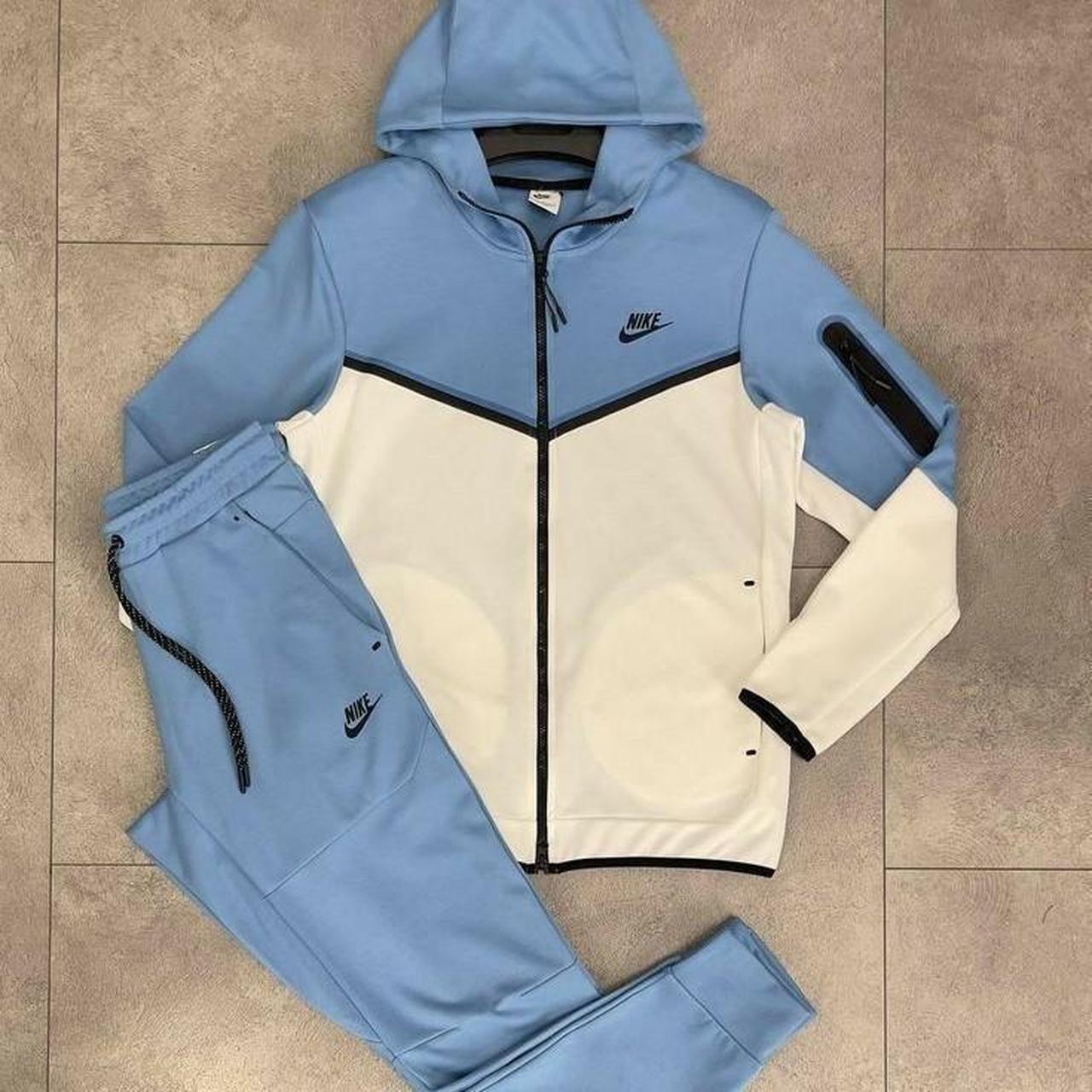 Blue Nike tech | Depop