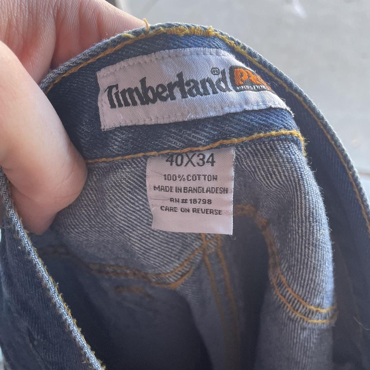 baggy vintage timberland jeans 40x34 Perfect... - Depop