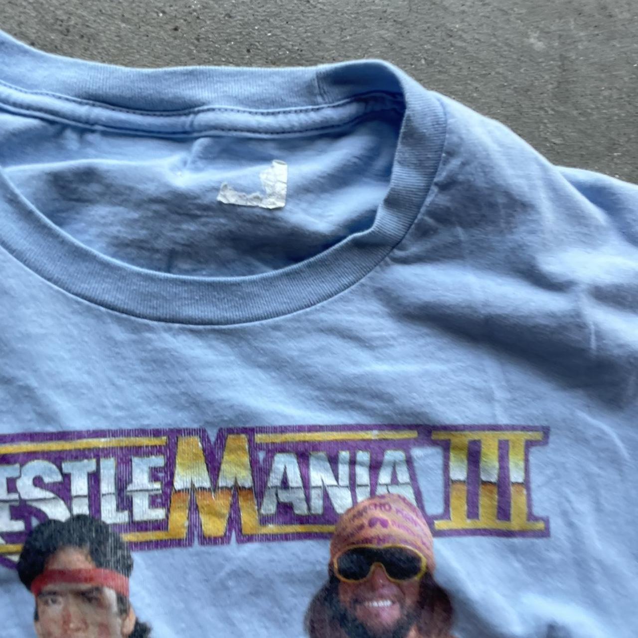 Vintage wrestle mania shirt Size l Perfect condition... - Depop