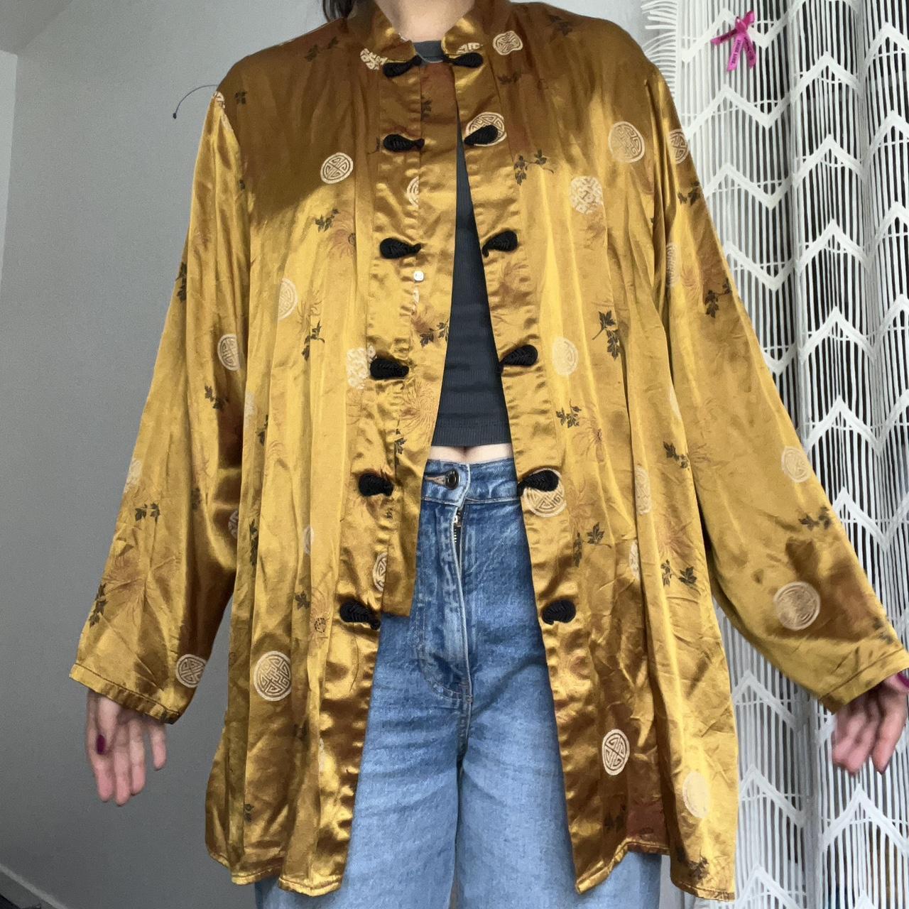 BEAUTIFUL ONE SIZE GOLD CHINESE OUTER JACKET - Depop