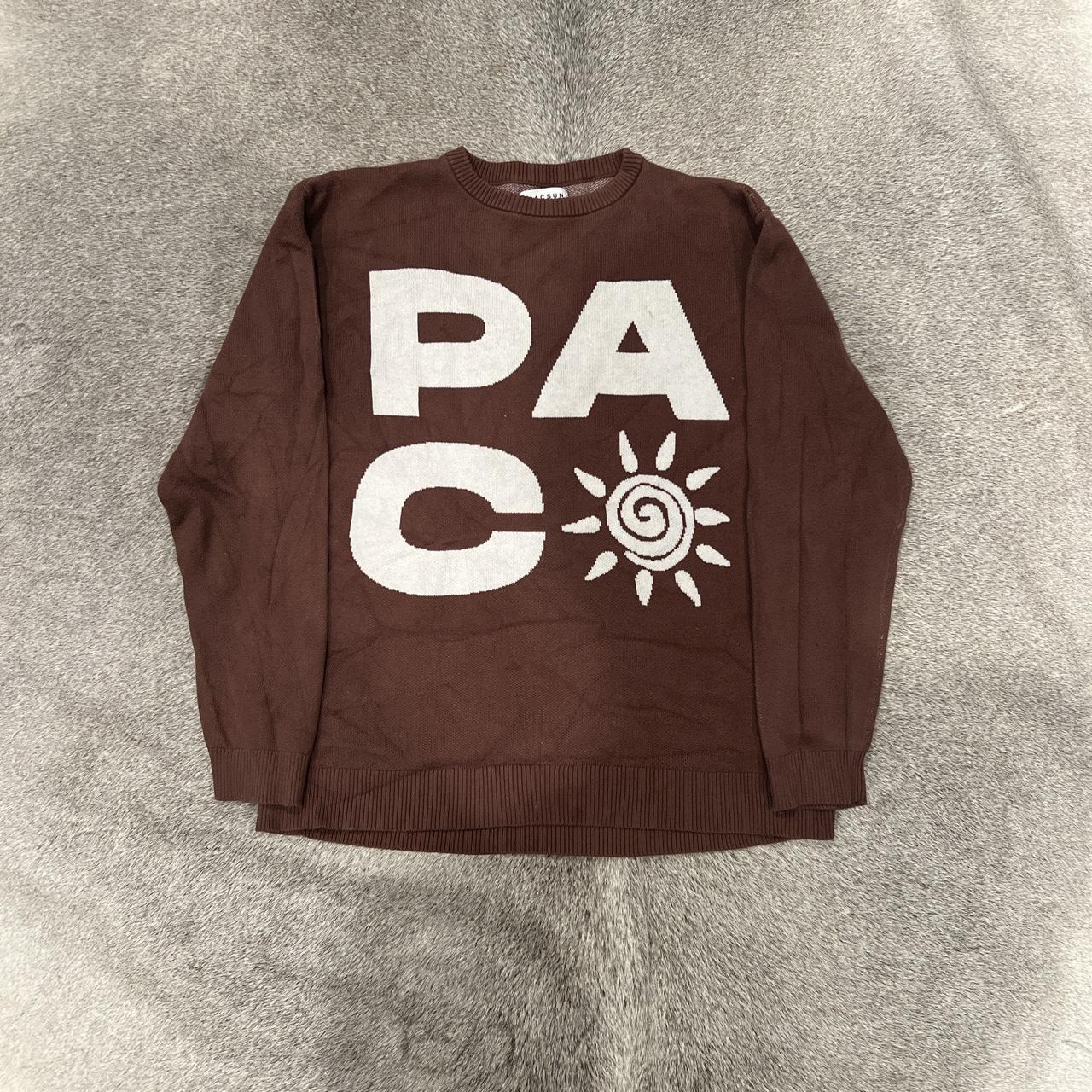 Brown pacsun sweater. Looks wrinkly because I... - Depop