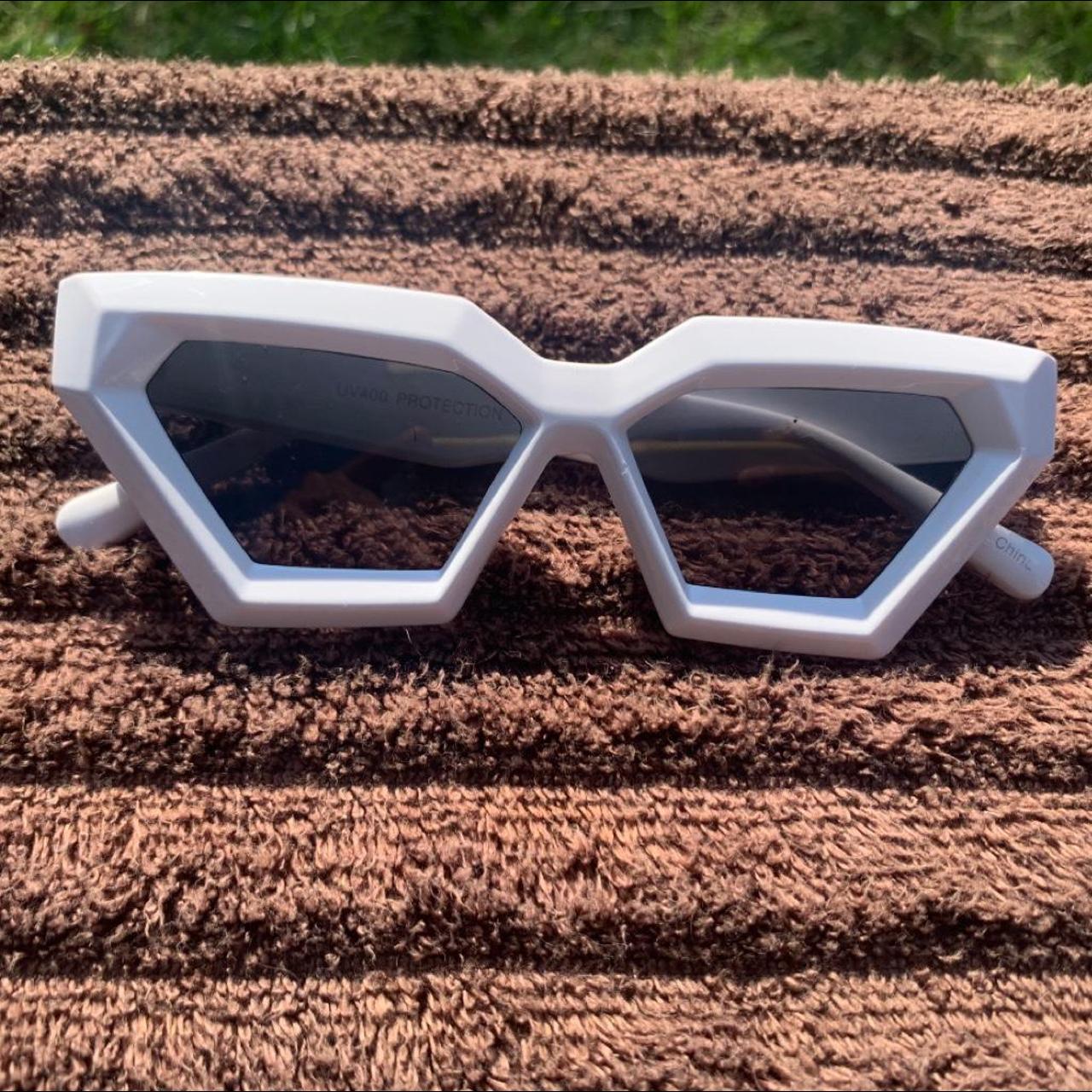 Brand Chimi - White Sunglasses - 400 UV protection... - Depop