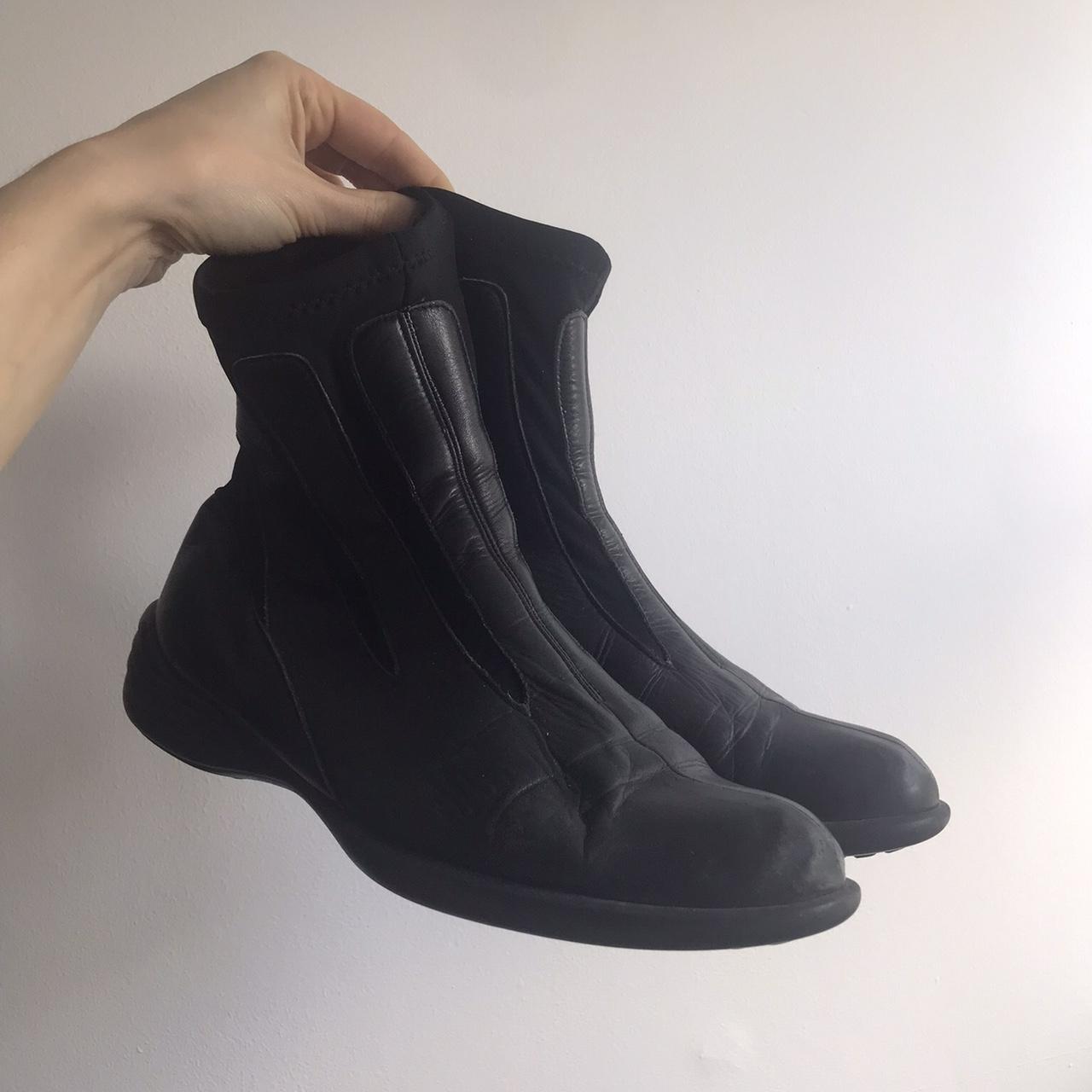 Bocage Paris archive black leather and fabric fitted... - Depop