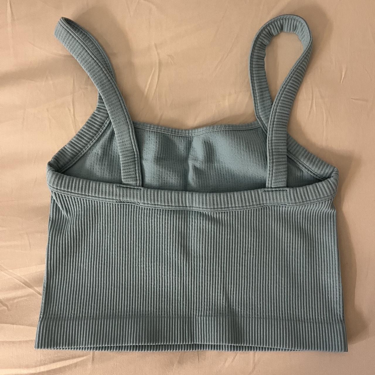 colsie tank, color is grayish blue, size small, worn... | Depop