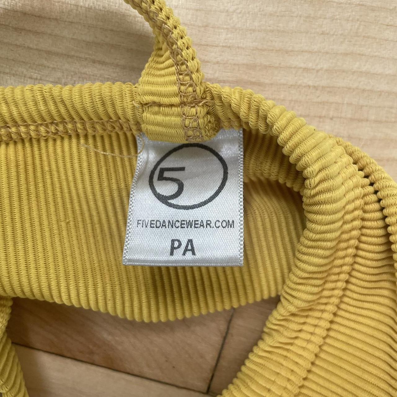 five dancewear/five the label boss bra in yellow... - Depop