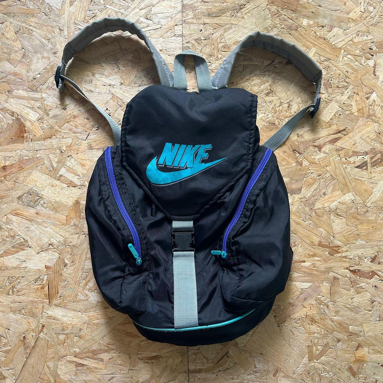 Vintage 90s Nike Rucksack Backpack Drawstring Retro... - Depop