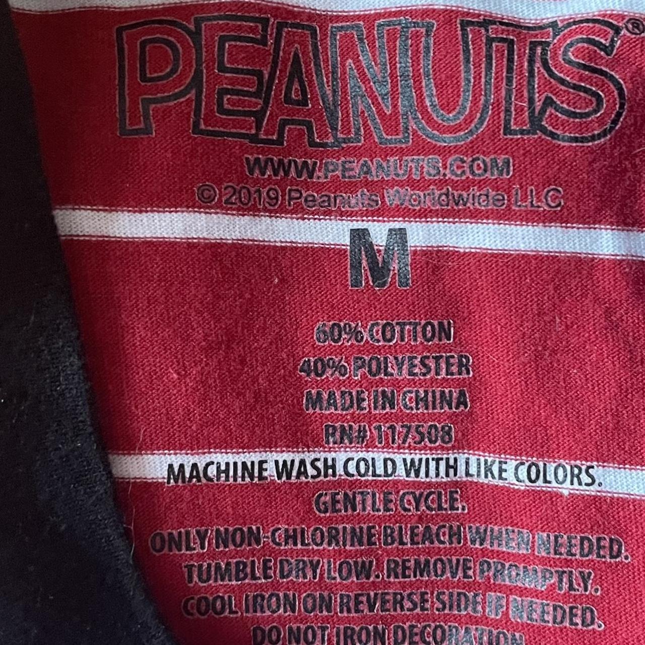 Peanuts Men's Red and White T-shirt | Depop