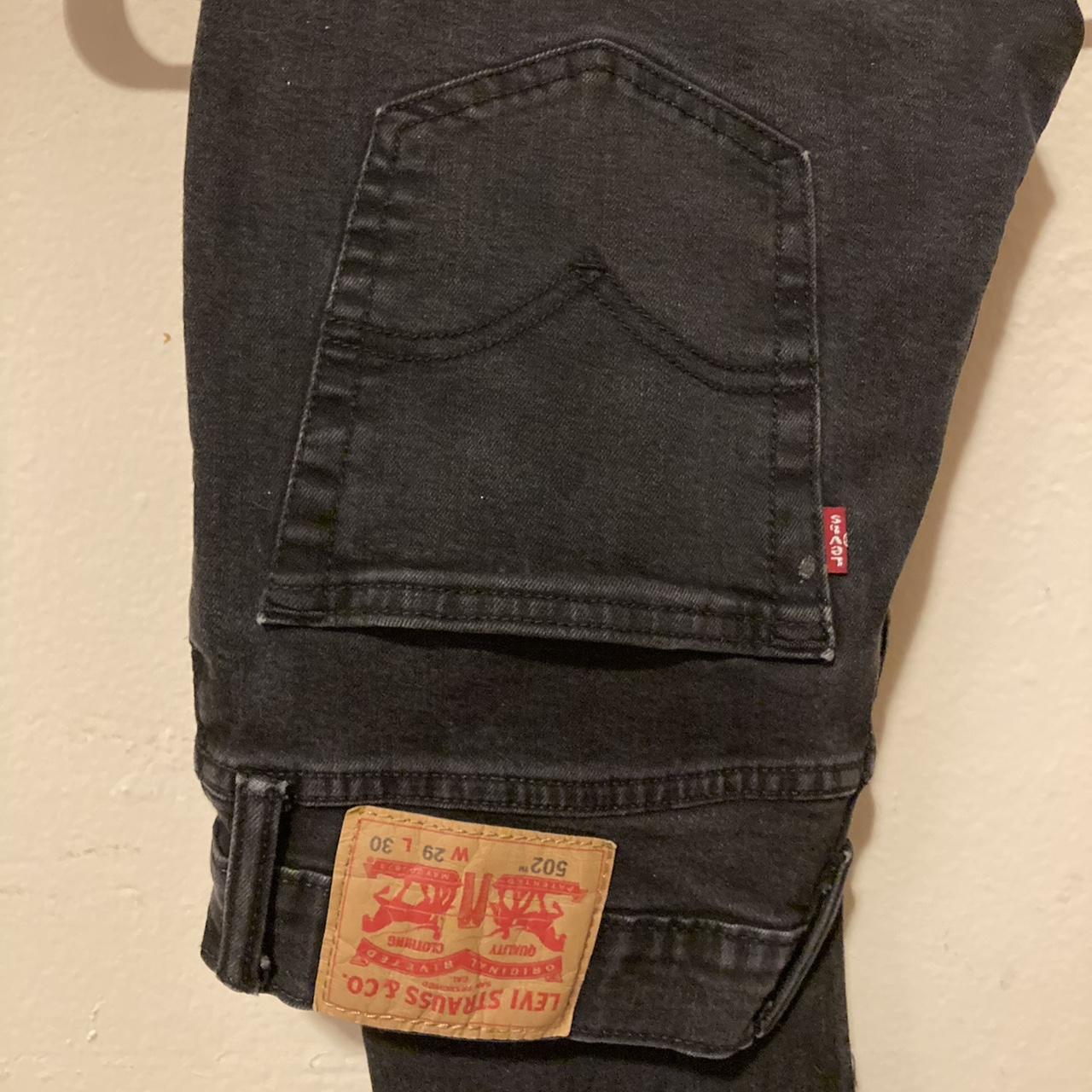 Black Levi Jeans x slim fit 29x30 Gently worn,... - Depop