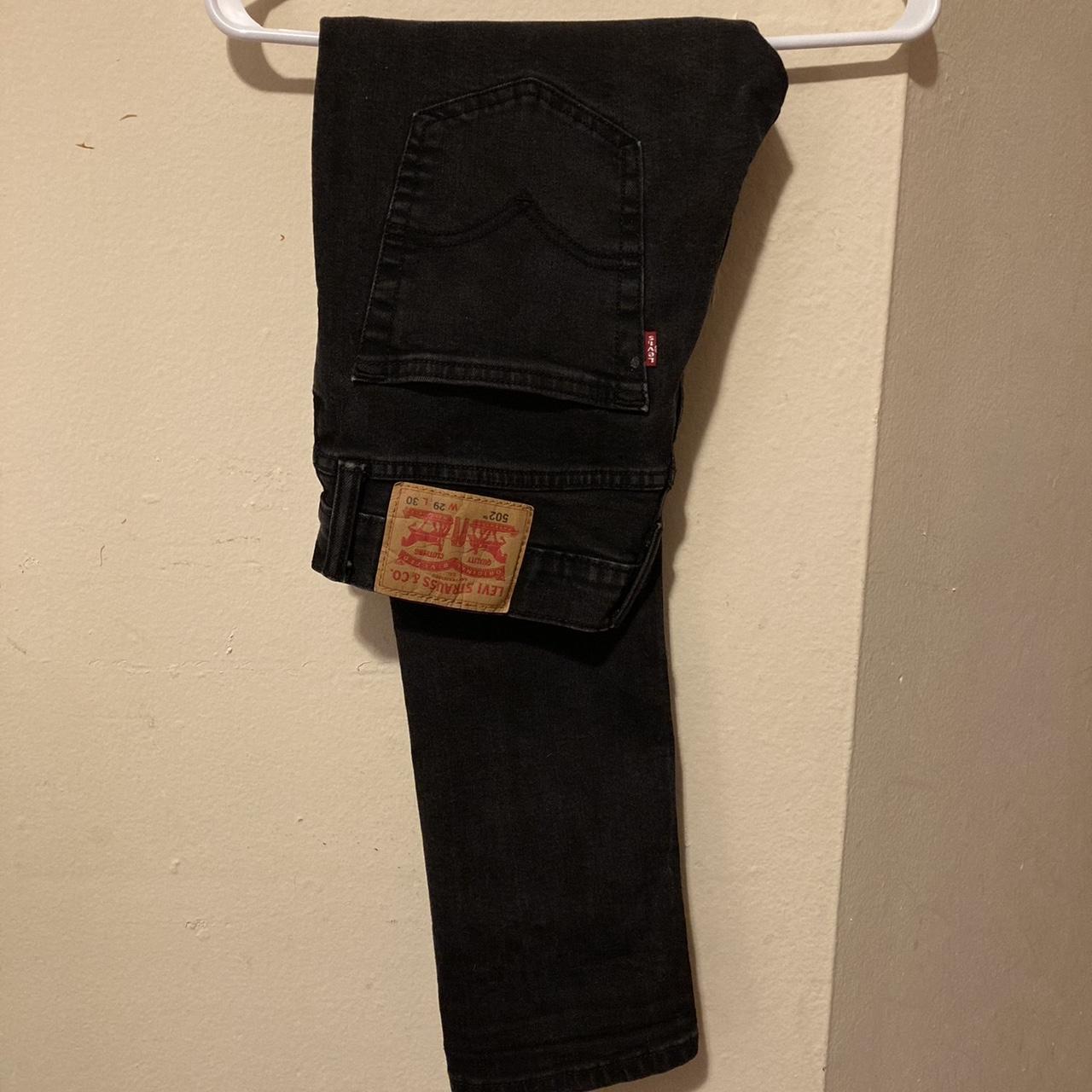 Black Levi Jeans x slim fit 29x30 Gently worn,... - Depop