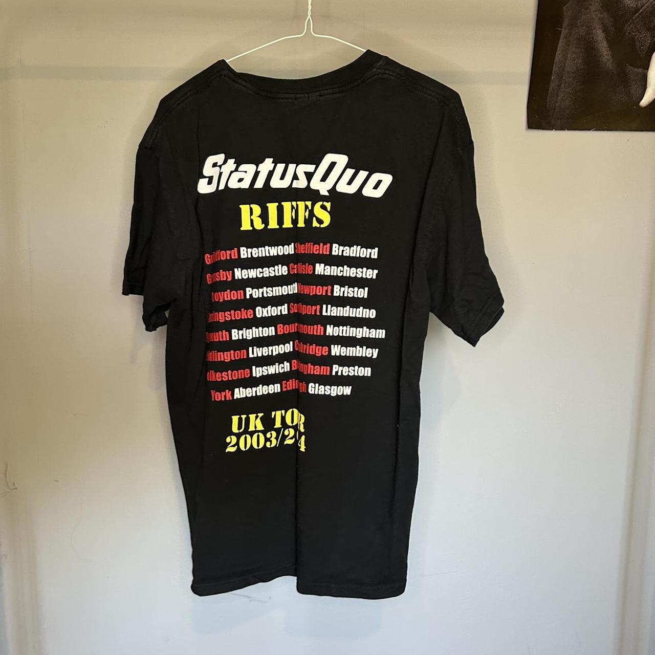 Status Quo T shirt 03-04 tour Size L - Depop