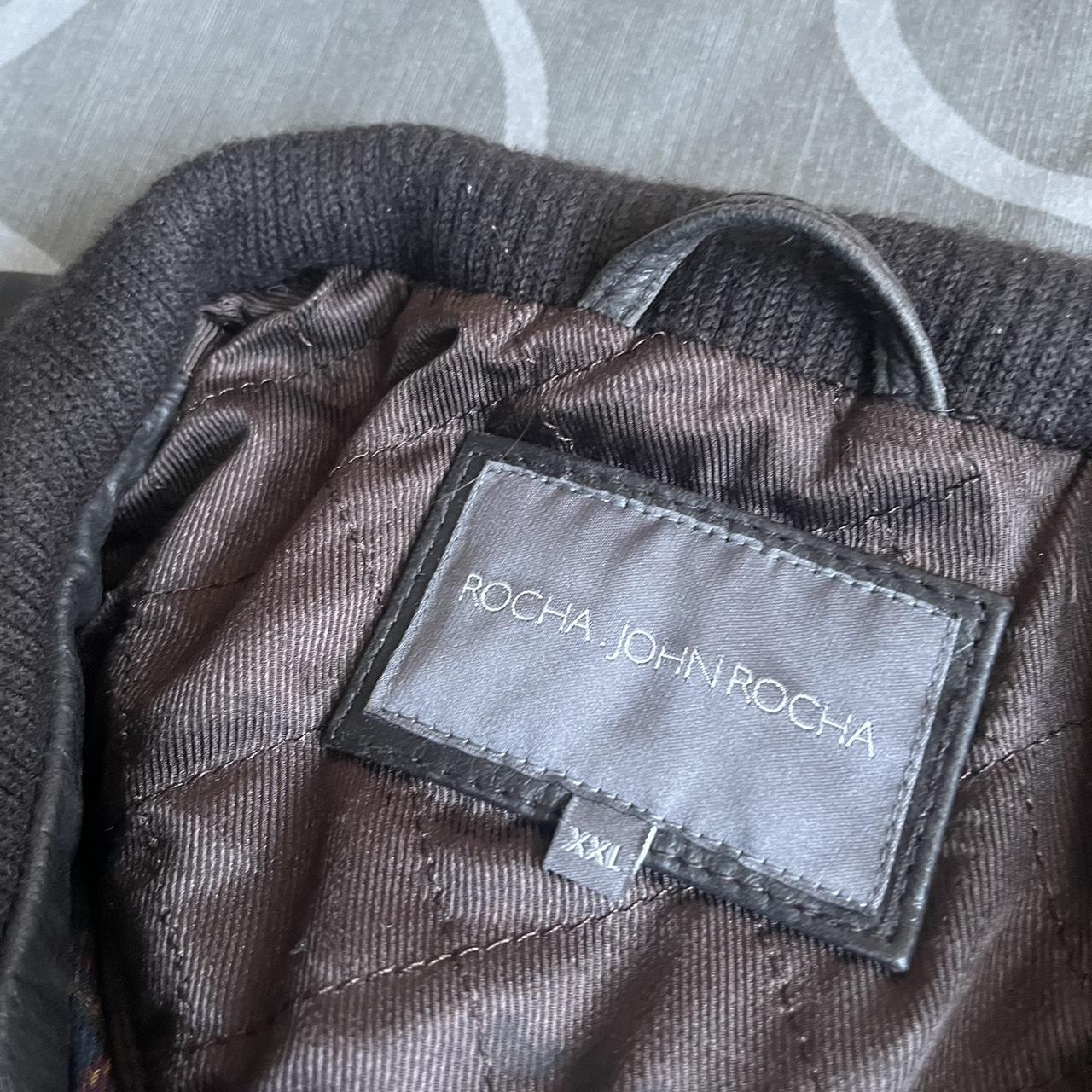 Vintage Rocha John Rocha Leather Jacket Vintage/... - Depop