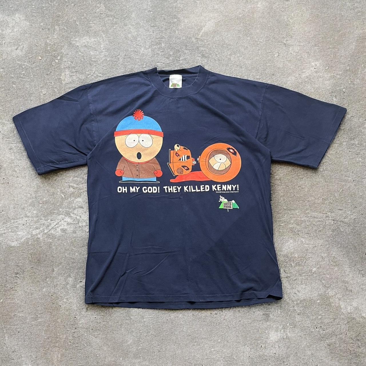 Vintage 1998 South Park Graphic Tee Great... - Depop
