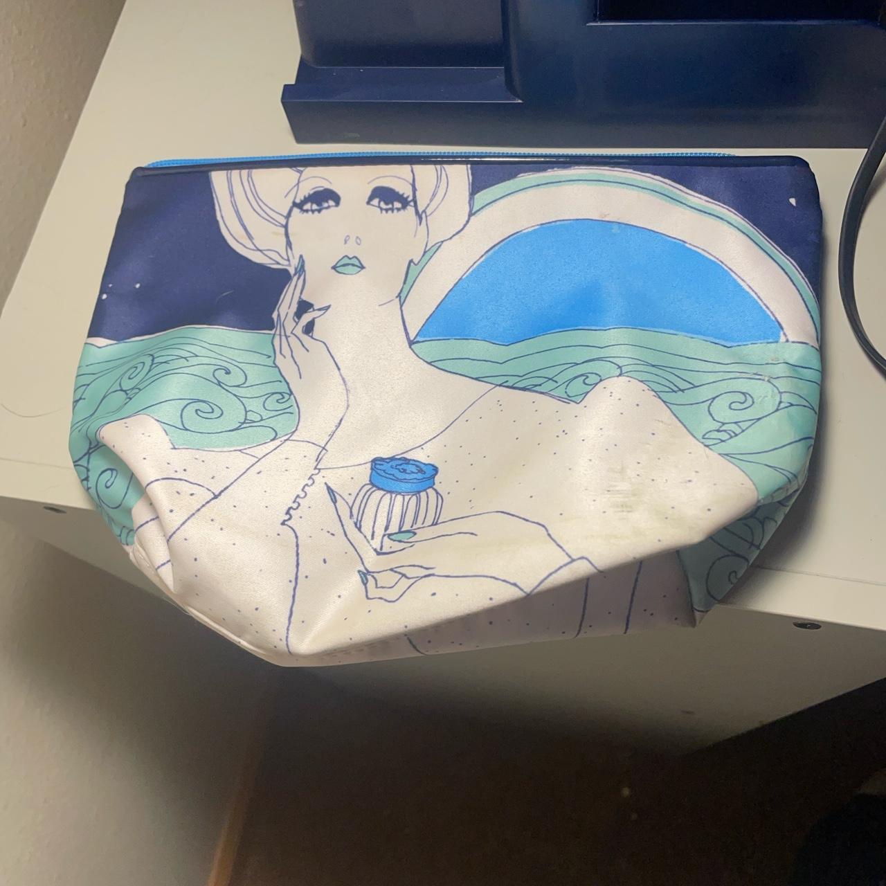 Blue Estée Lauder Makeup bag. Many small... - Depop