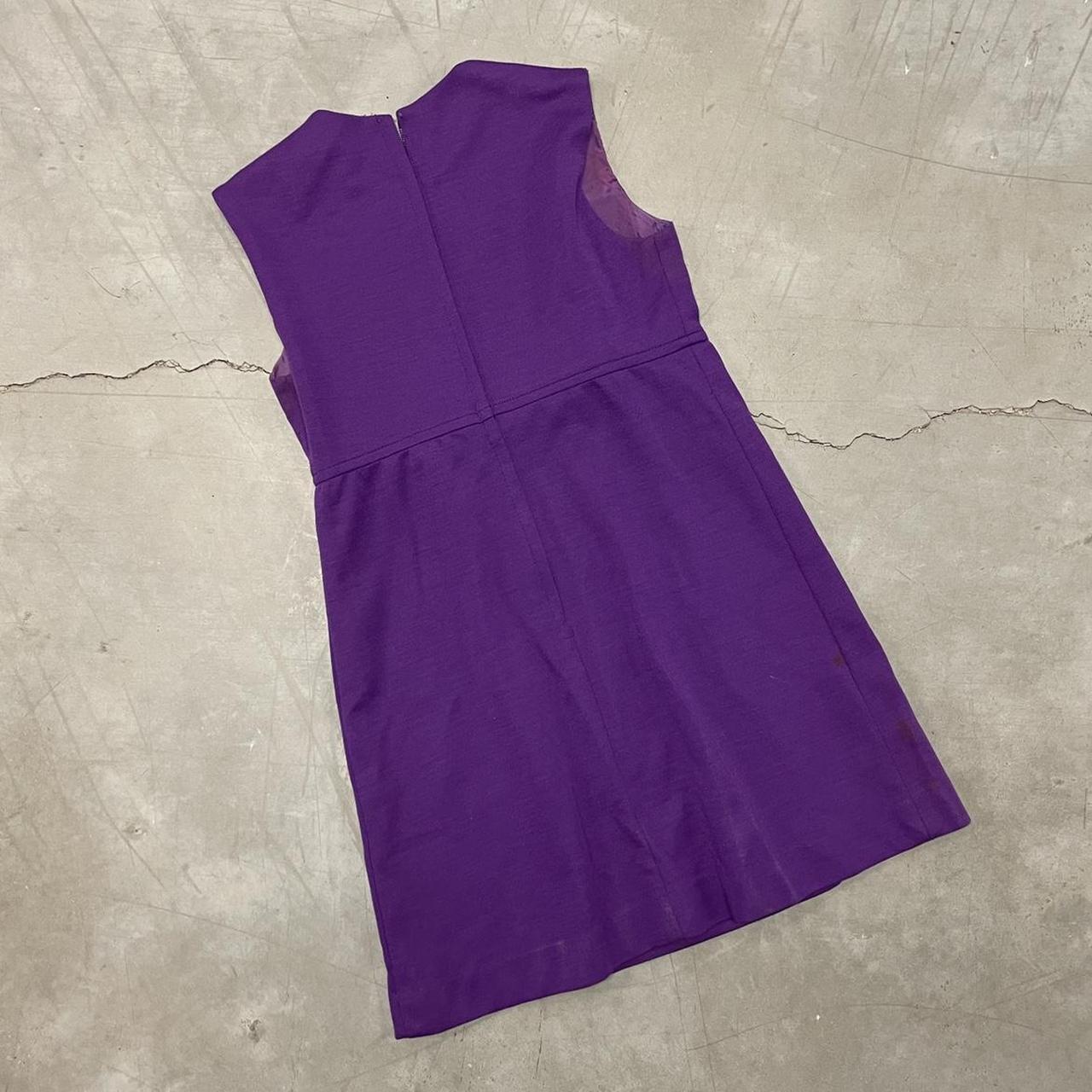 VINTAGE 70s PURPLE BUCKLE DRESS Size medium About... - Depop