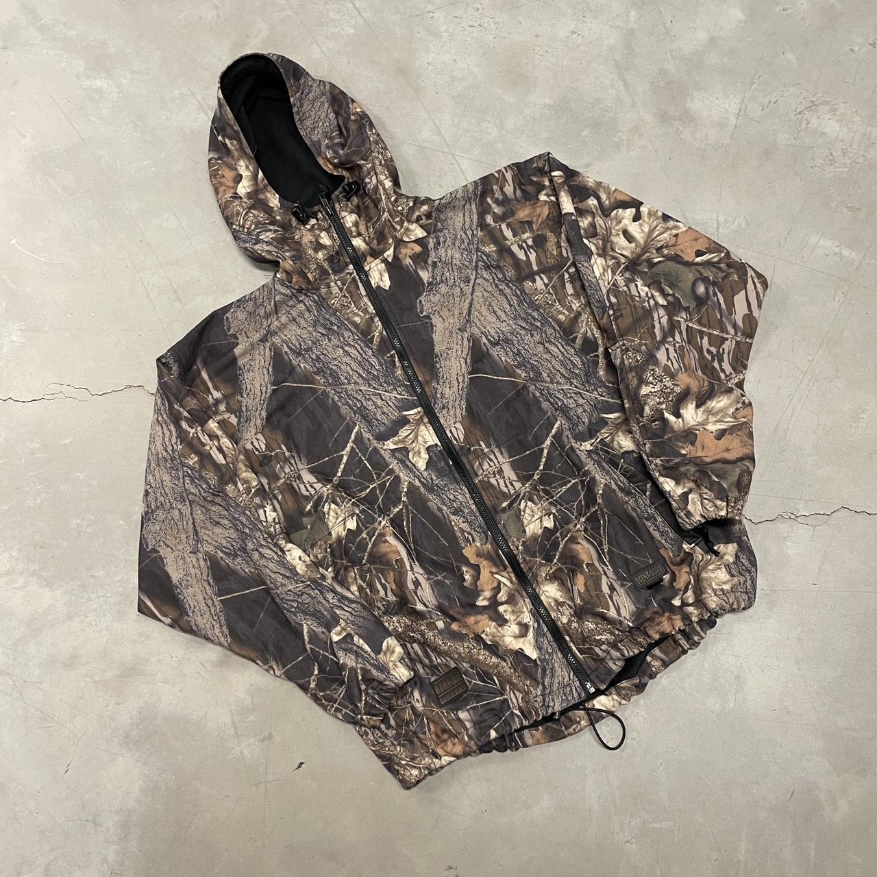 VINTAGE REAL TREE CAMOUFLAGE ZIP UP JACKET Priority... - Depop