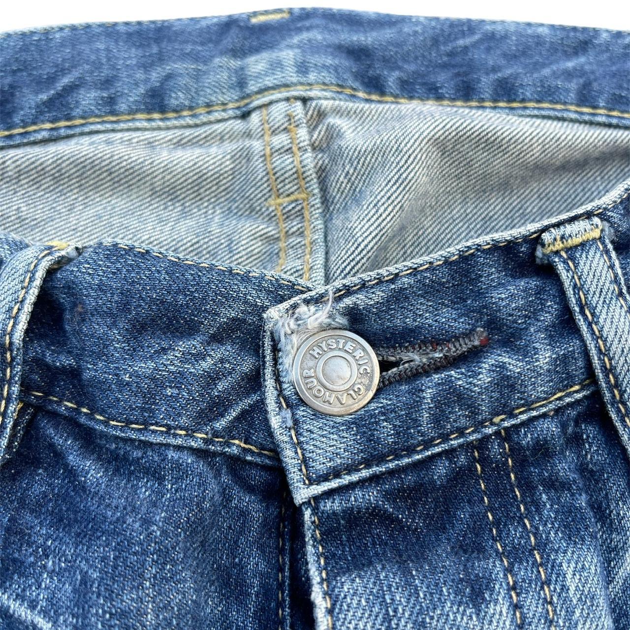 Hysteric Glamour Distressed Stud Jeans -Size XS Fits... - Depop