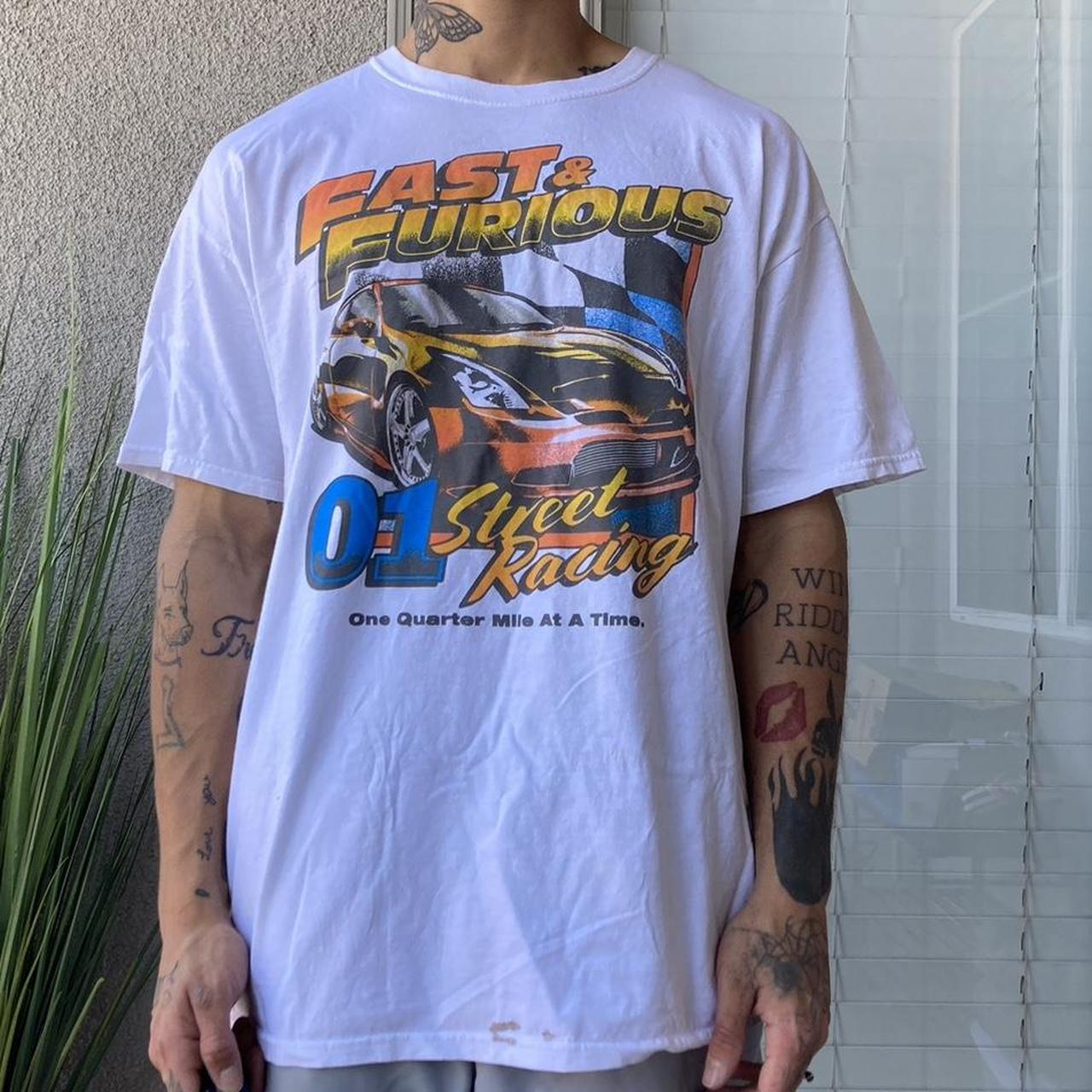 Vintage racing nascar style graphic tee Available... - Depop