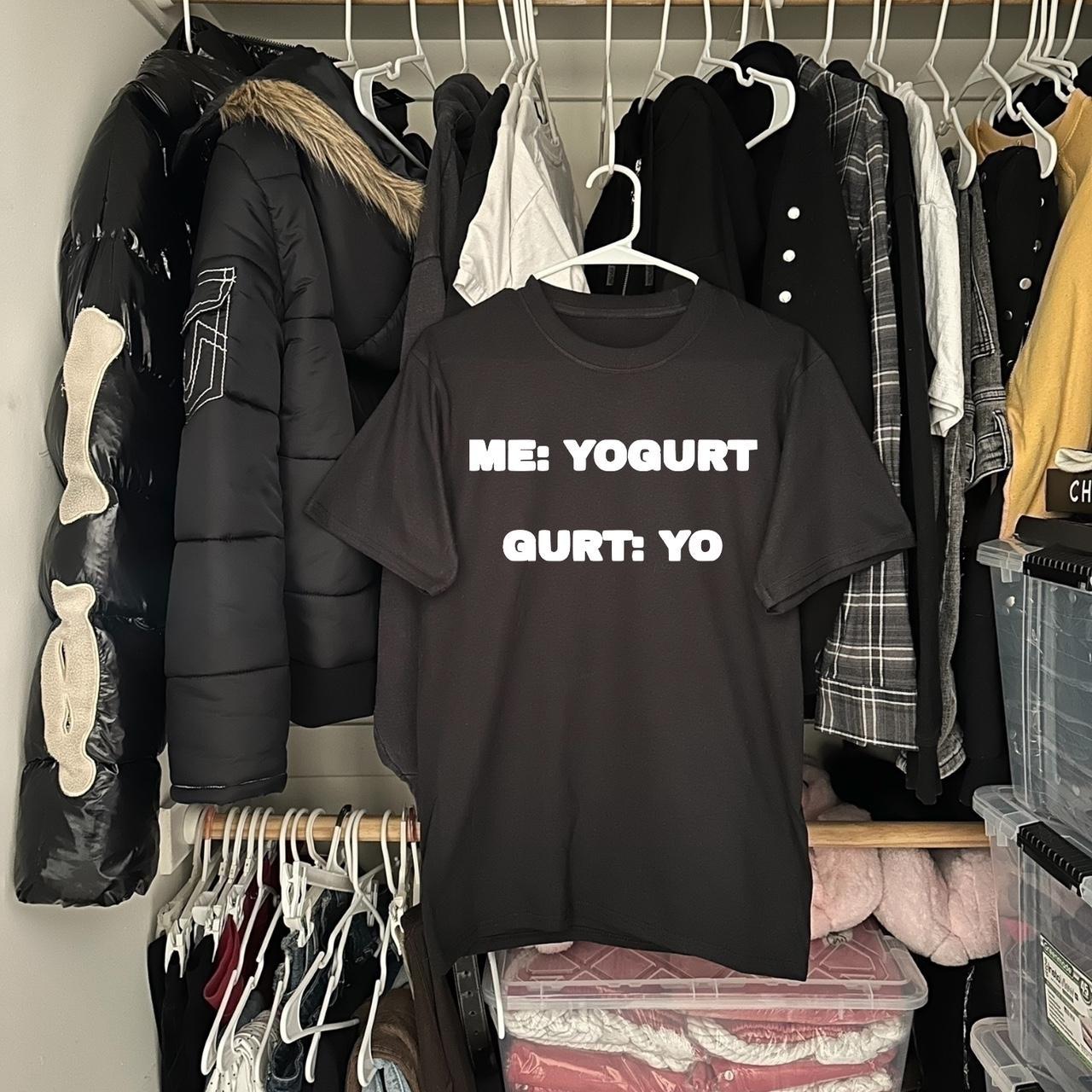 Grunge y2k “yogurt gurt” graphic tee funny... | Depop