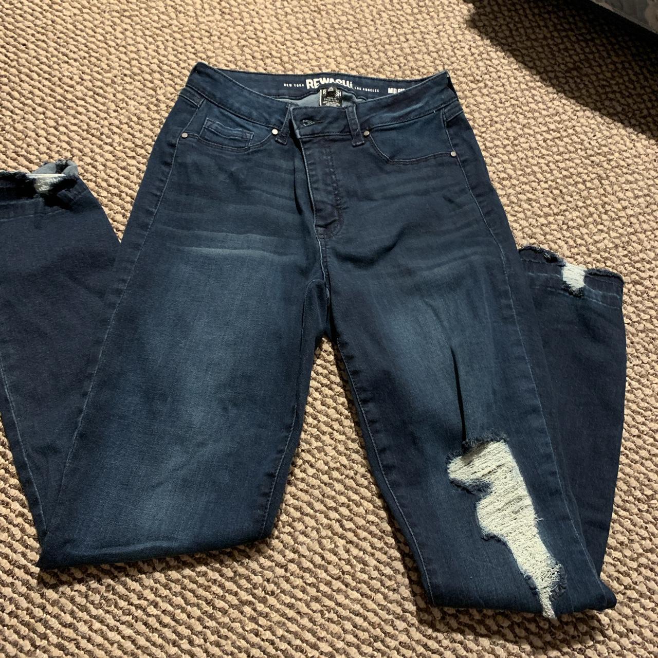Rewash mid rise skinny jeans - Depop