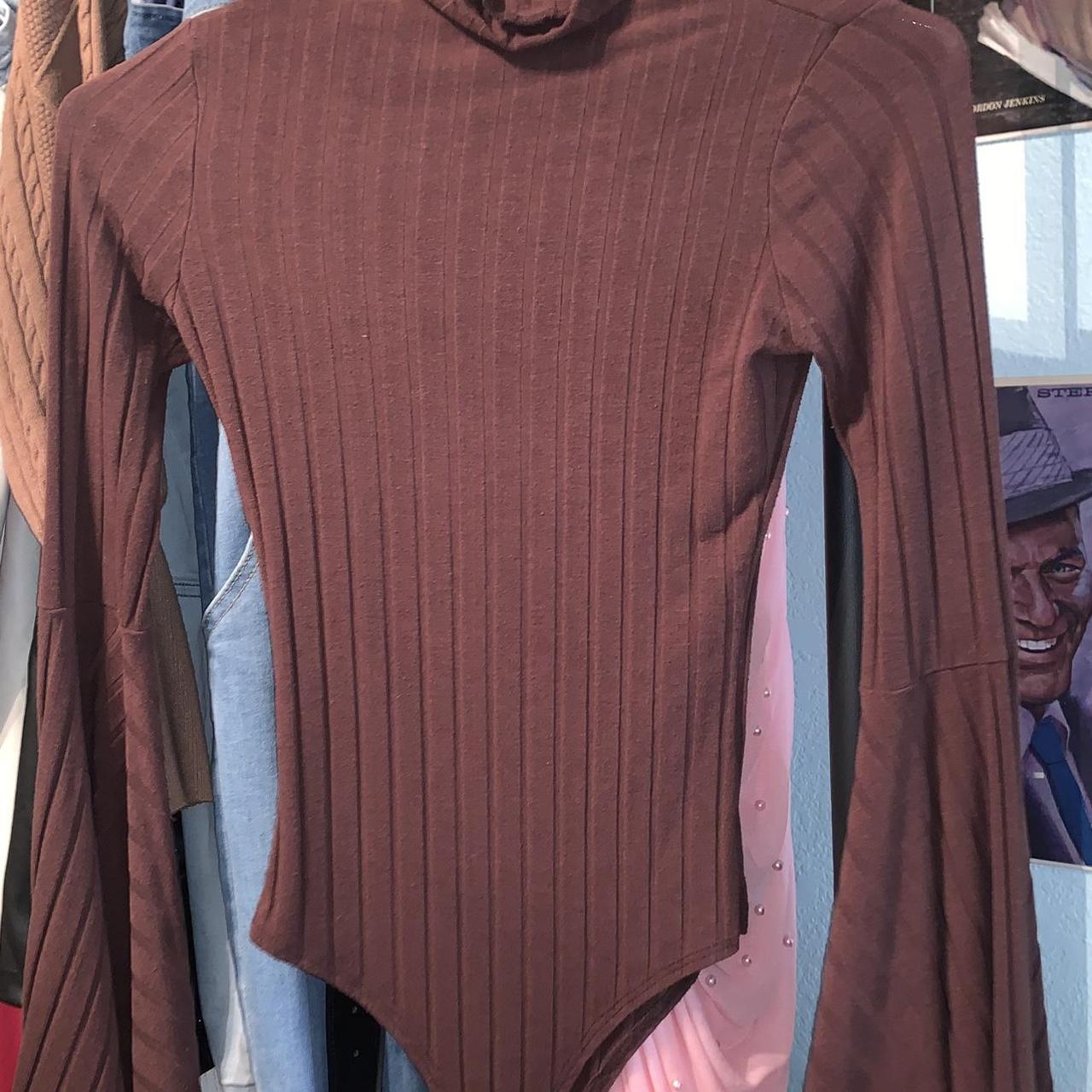 Brown Bodysuit Shapes the body beautifully Has... - Depop