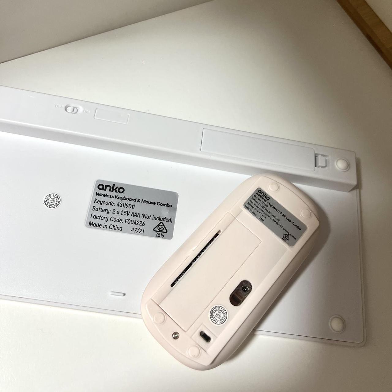 Anko Wireles Keyboard & Mouse Set~ Baby Pink ~ Used... - Depop
