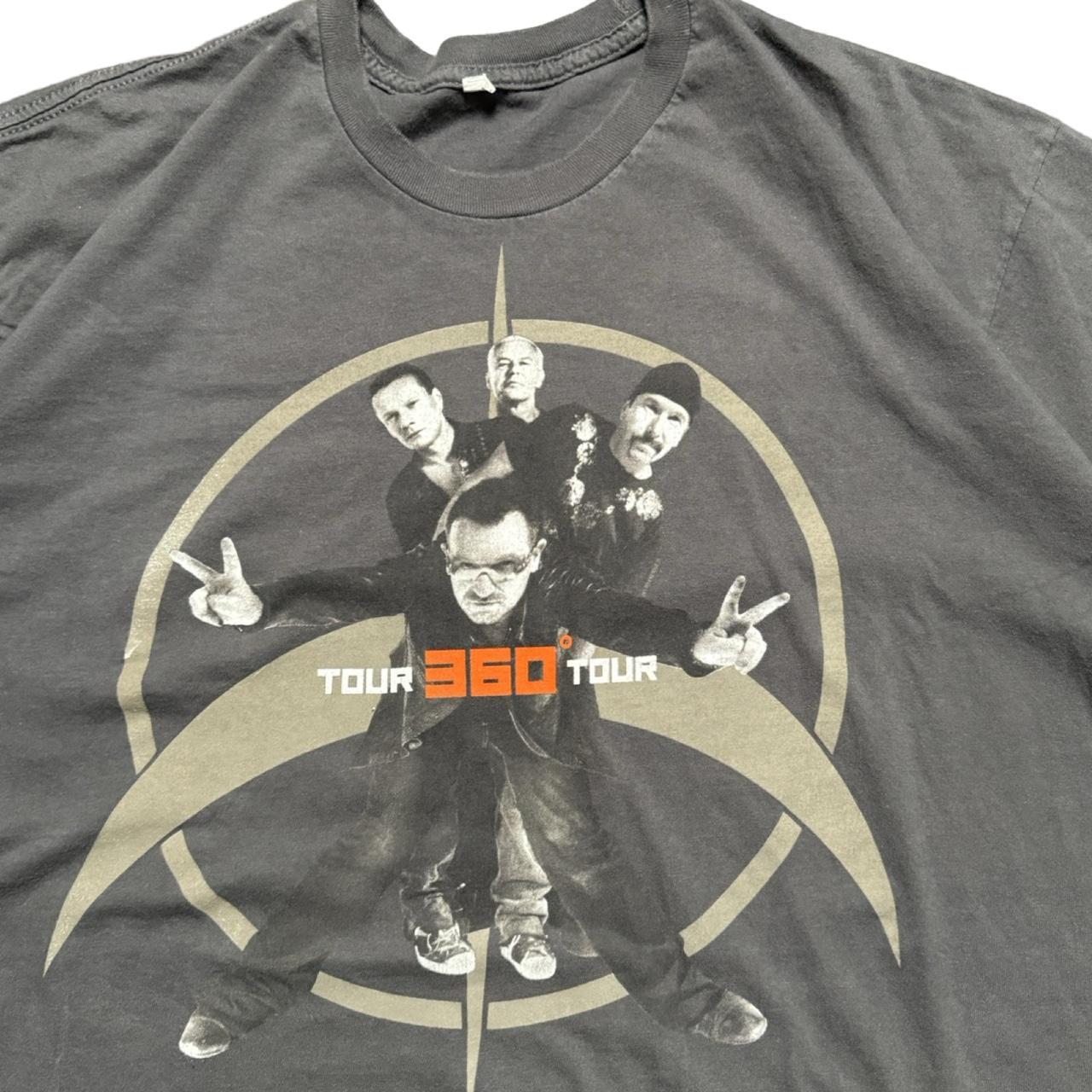 Y2K U2 360 Tour T Shirt Men's Size L 2009 Band... - Depop