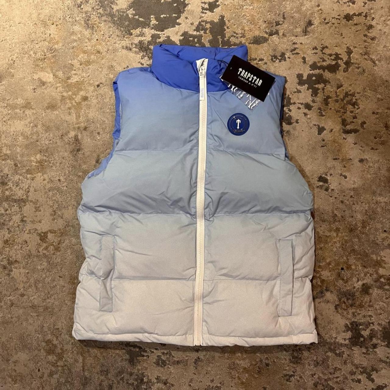 Trapstar Iron Gate T Gilet Ice blue gradient... - Depop