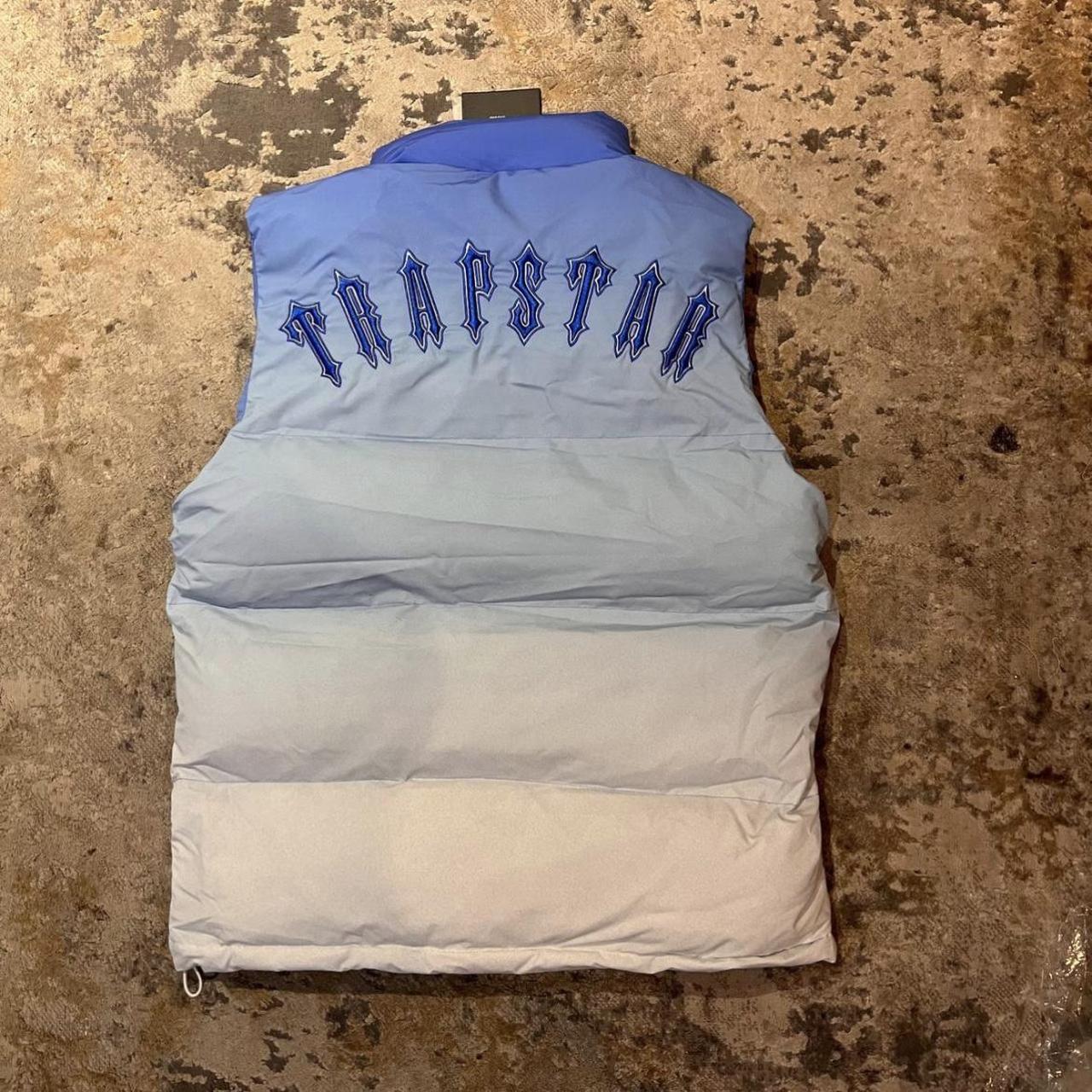 Trapstar Iron Gate T Gilet Ice blue gradient... - Depop