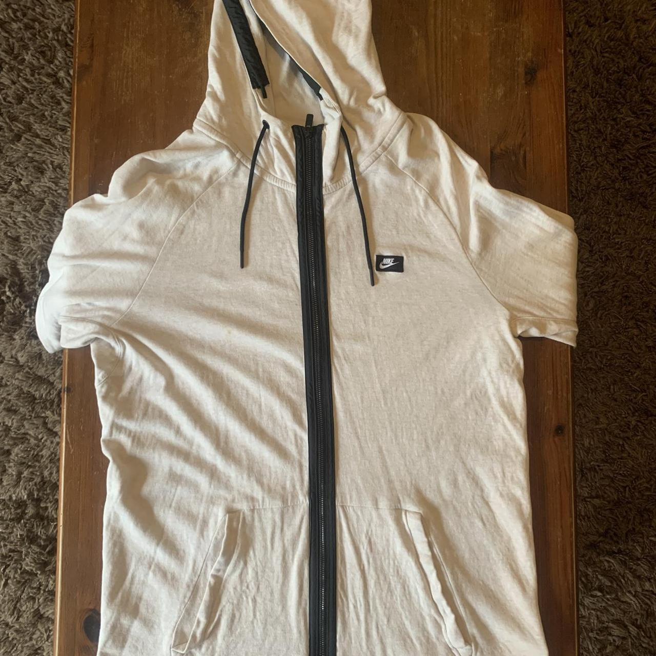 Nike cream hoodie Small mark on front as shown in... - Depop