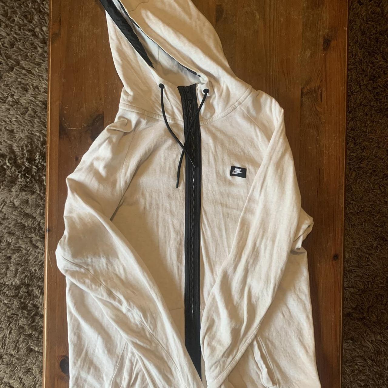 Nike cream hoodie Small mark on front as shown in... - Depop