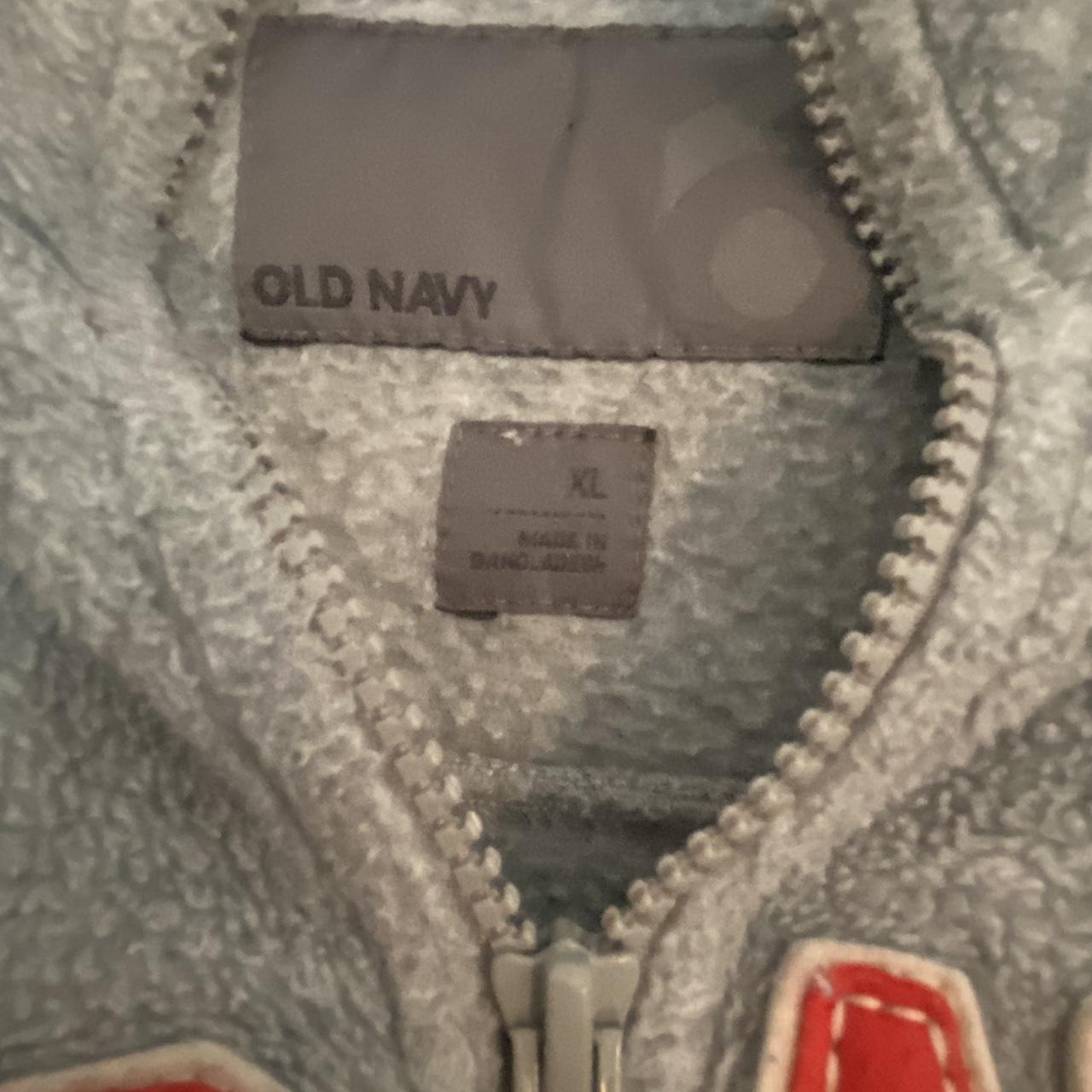 Oversized vintage Old Navy pullover. Quarter zip... - Depop
