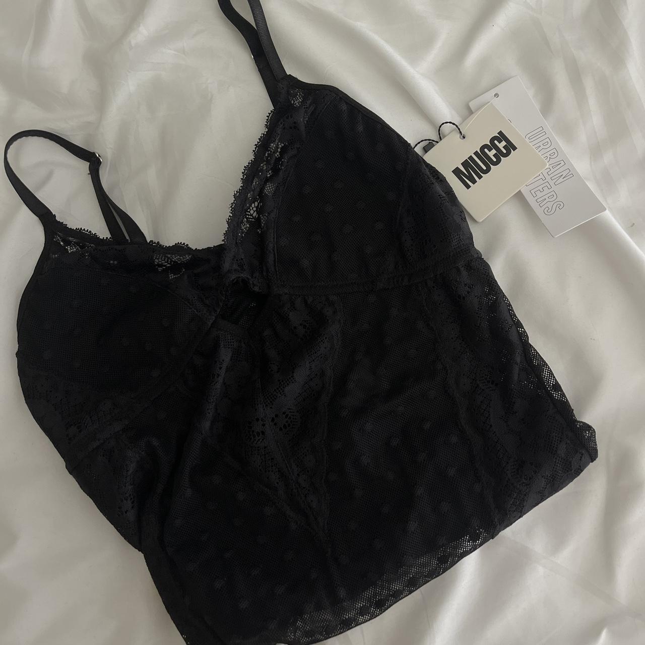 Brand New Mucci Urban Outfitters Lace Black Corset... - Depop