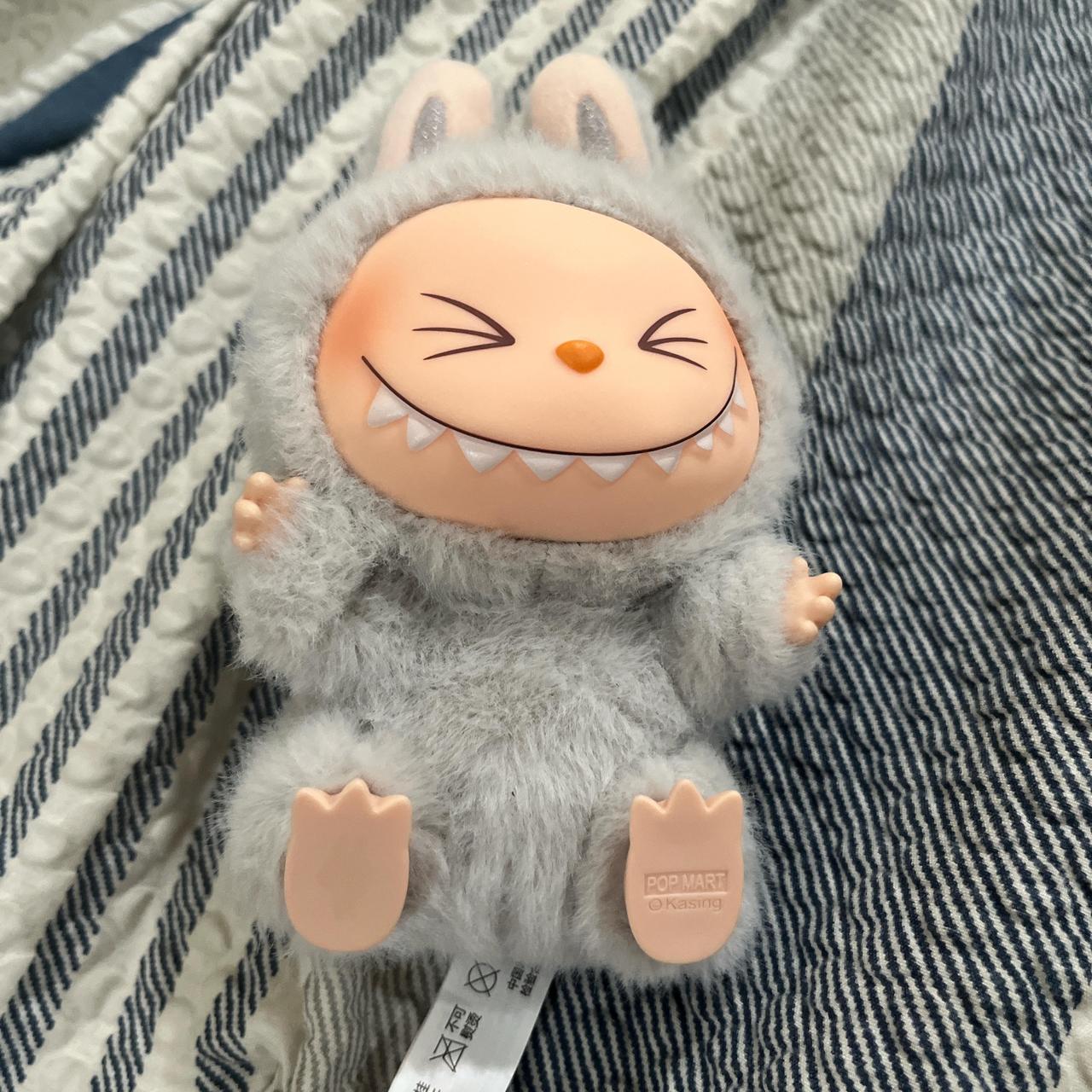 Grey Authentic Labubu have a seat #labubu | Depop