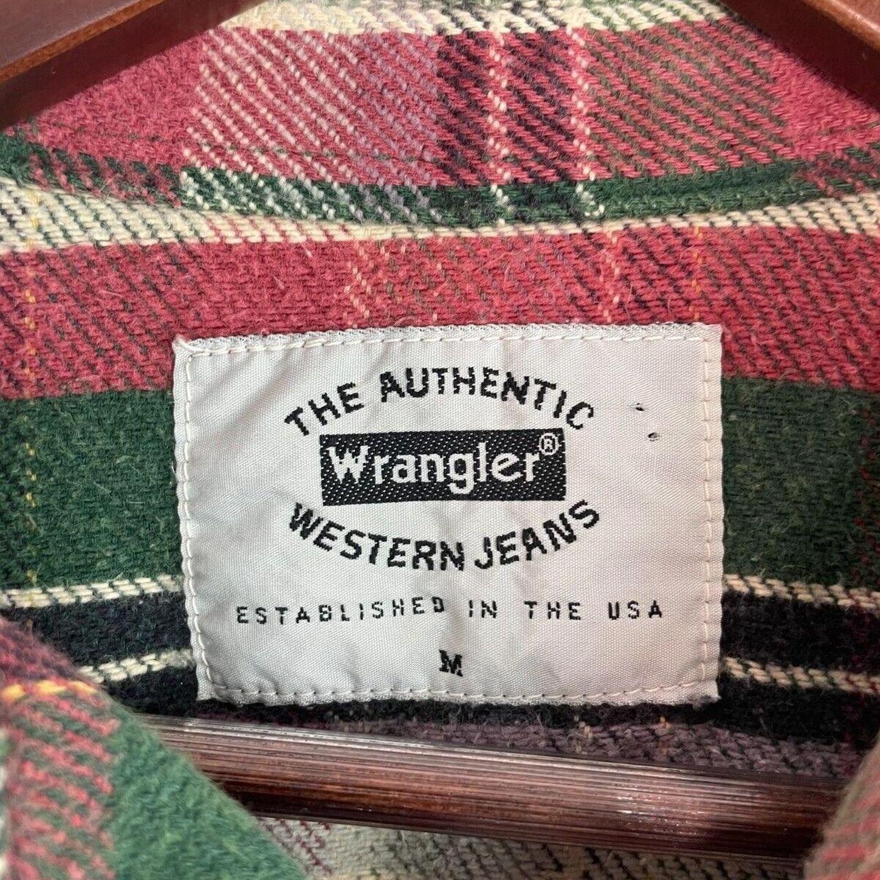 Wrangler Shirt Quilt Lined Vintage Checkered USA... - Depop